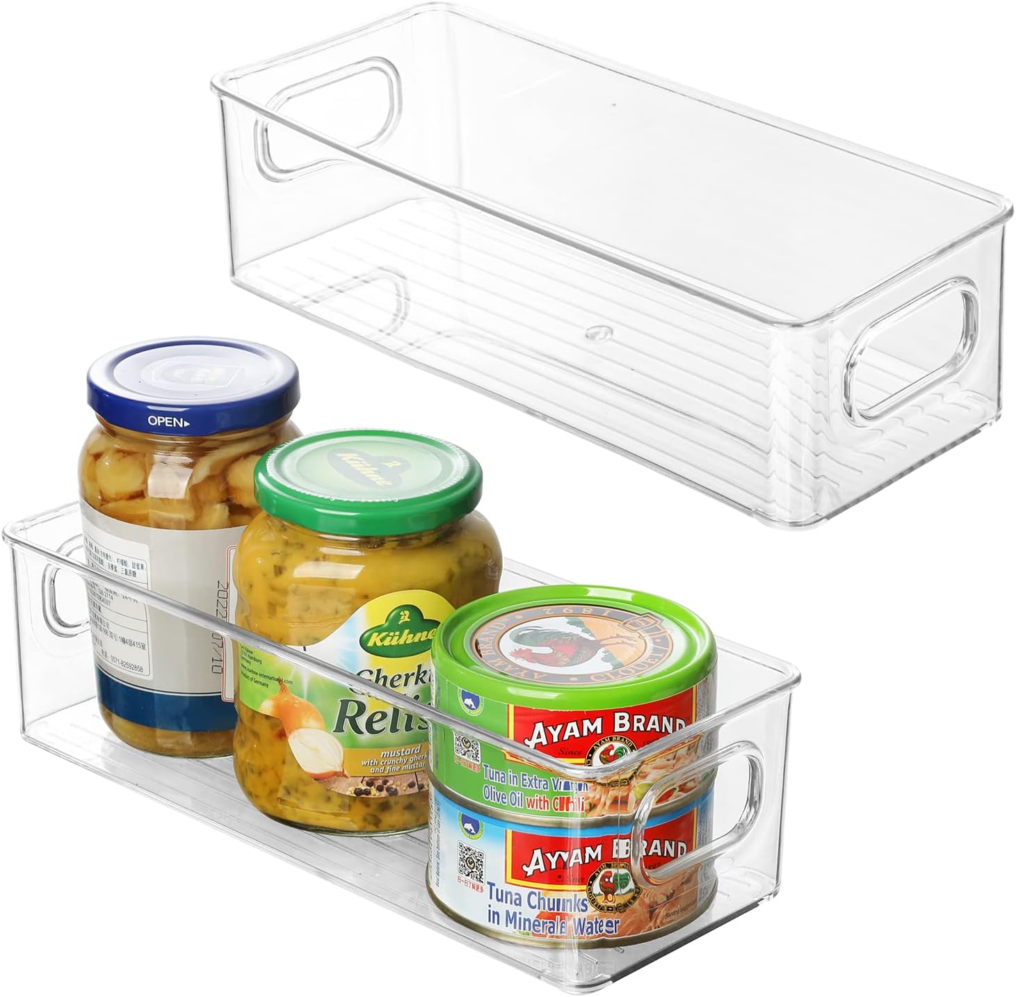Amazon.com: Tasmy Clear Plastic Pantry Organization and Food Storage ...