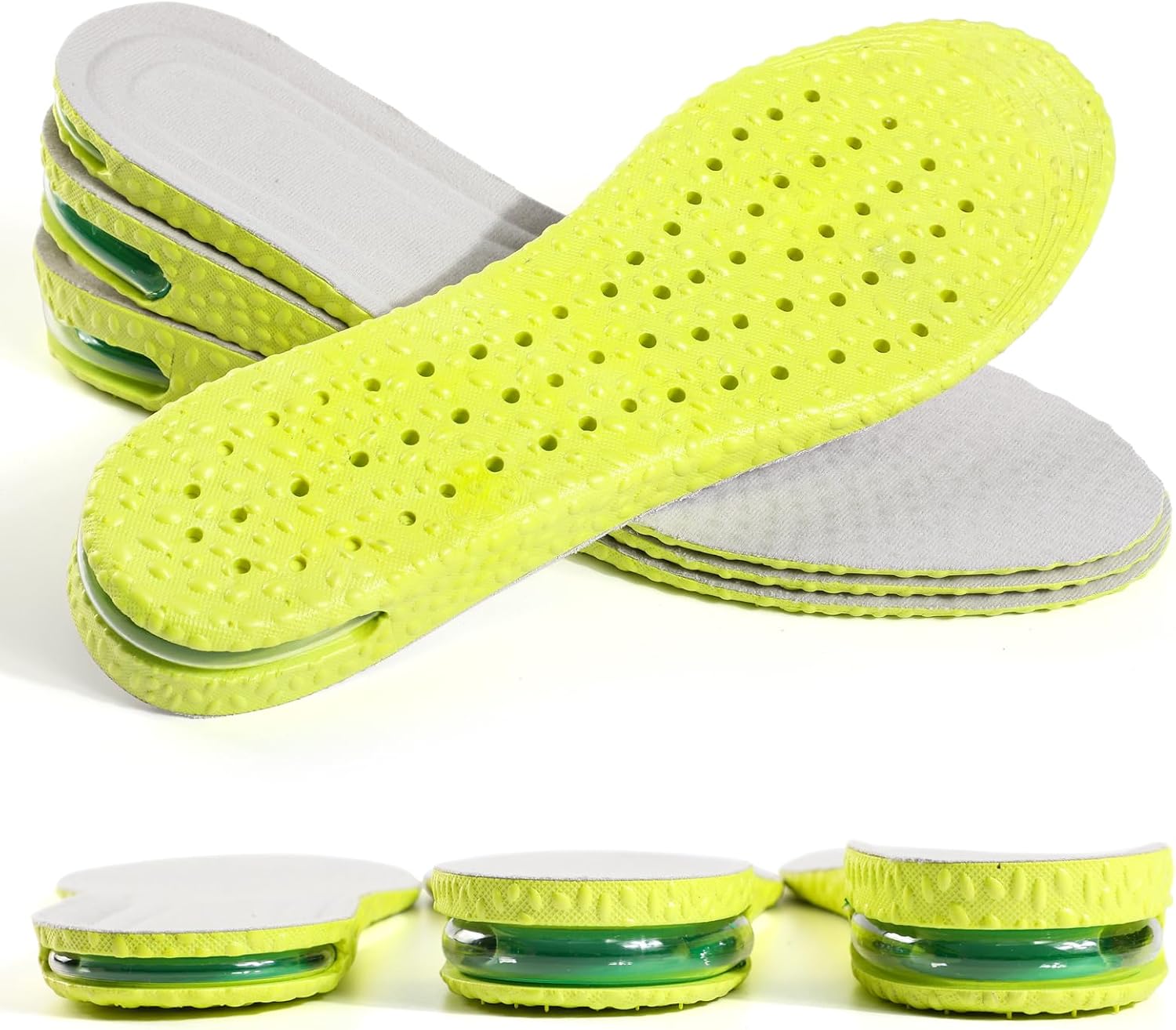 Amazon.com: Height Increase Insoles 1.5cm-3cm Air Cushion Taller Shoes ...