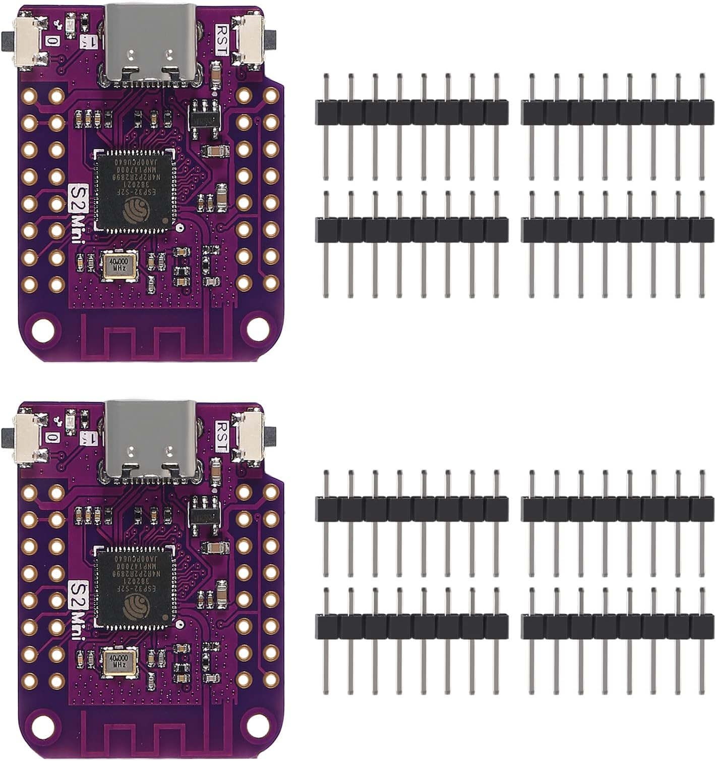 Amazon.com: DIANN 2pcs ESP32 S2 Mini V1.0.0 WiFi IOT Board Based ESP32-S2FN4R2 ESP32-S2 4MB ...