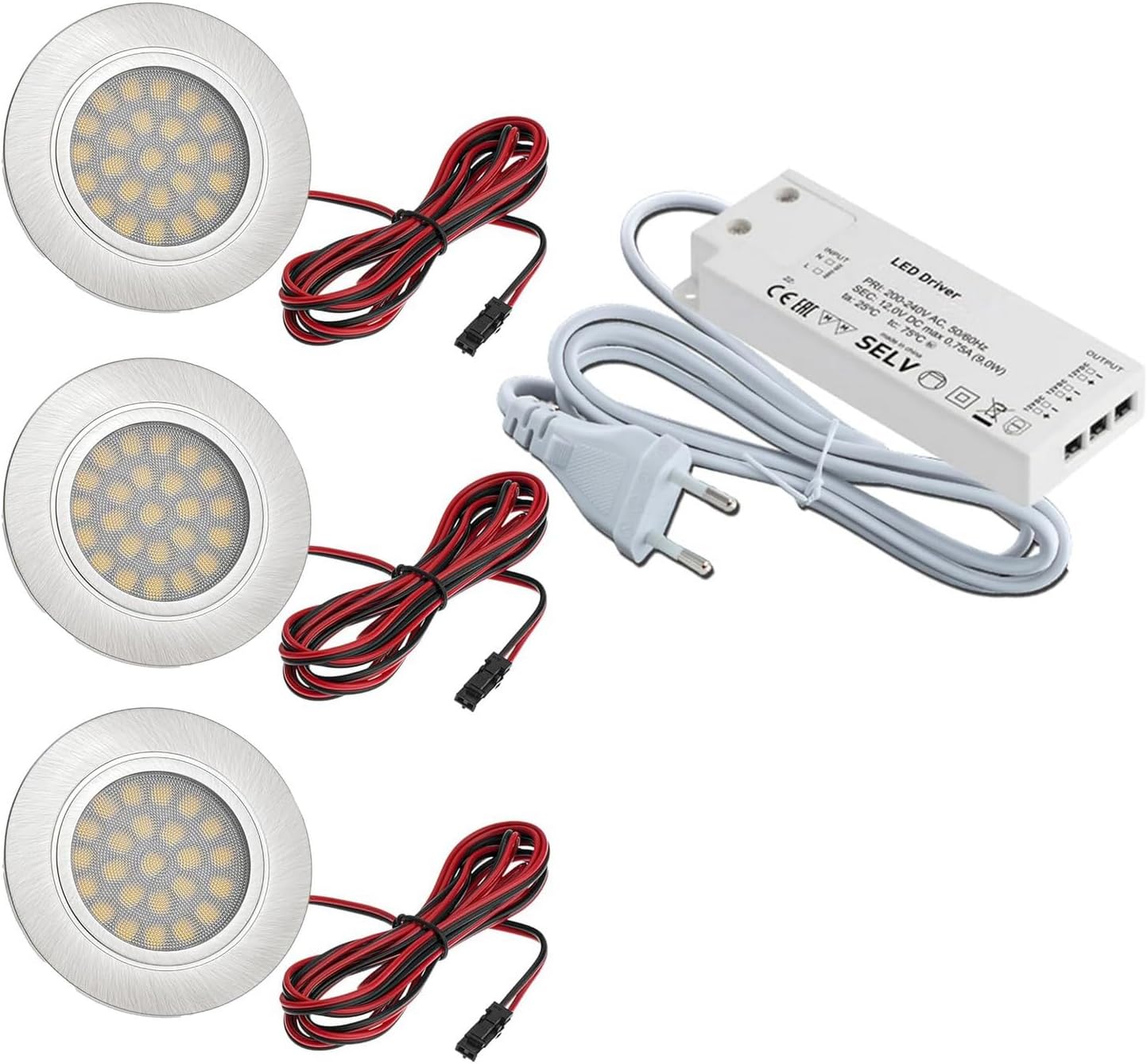 Led Einbaustrahler 3er Set Mit Trafo