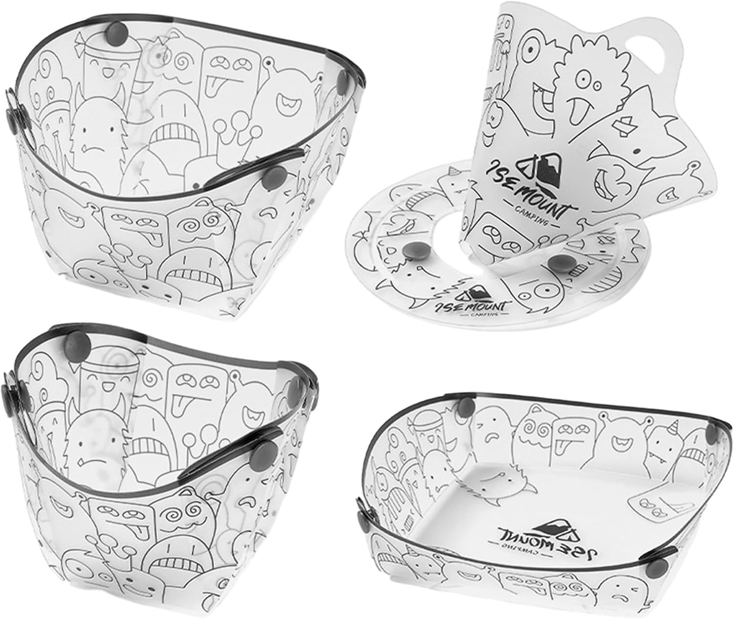 Amazon.com : UDIYO Collapsible Bowl for Camping, Portable Camping Bowl ...