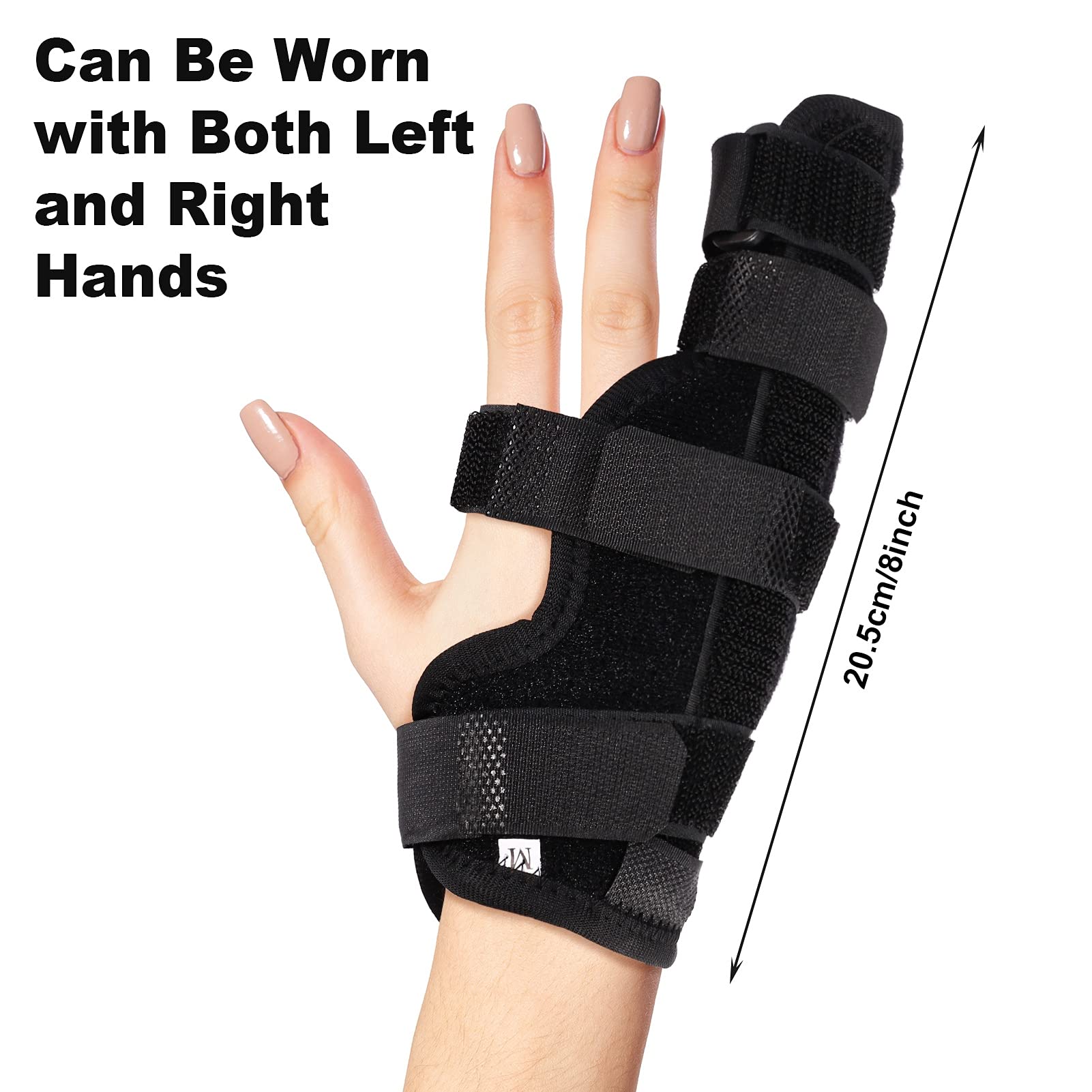 Buy ADAKEL 2 Pack Boxer Finger Splint Padded Support Brace Boxer ...