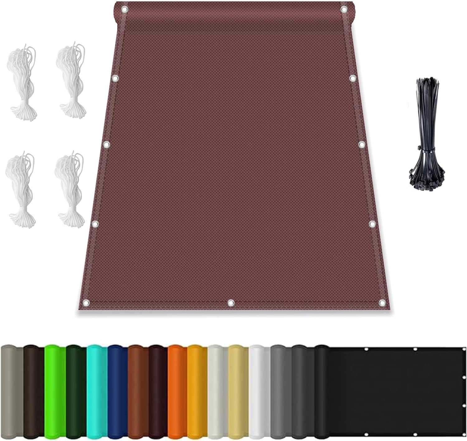 Sun Protection Net, Patio Wind Protection with Rope, Awning Waterproof ...