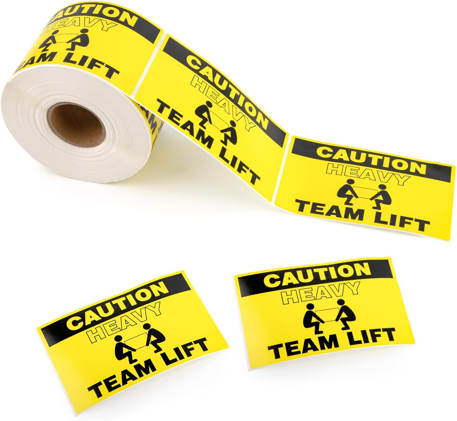 Amazon.com : Caution Heavy Sticker,2x3 inch 200pcs Yellow Heavy Lift ...