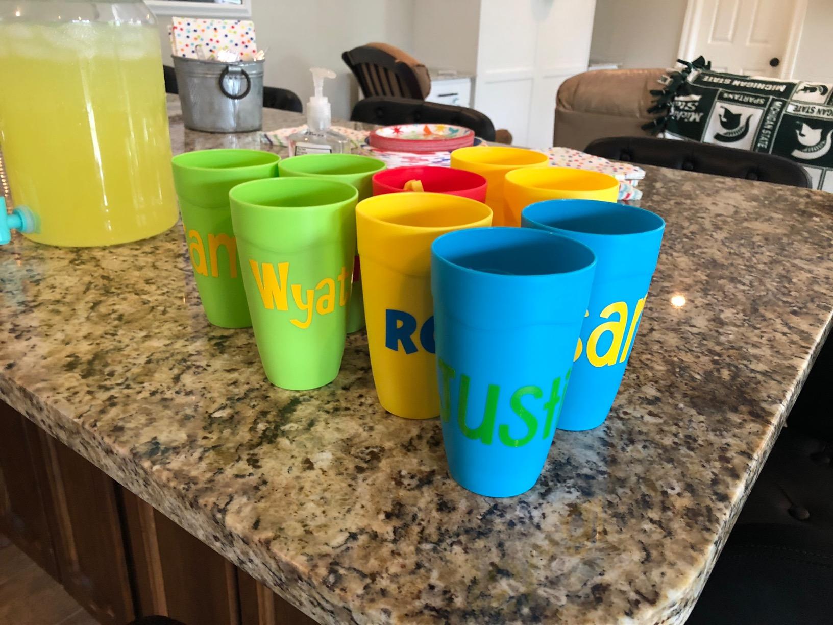 Amazon.com | Set of 12 - Kids Cups - 15 oz Kid Cups - Kids Reusable ...