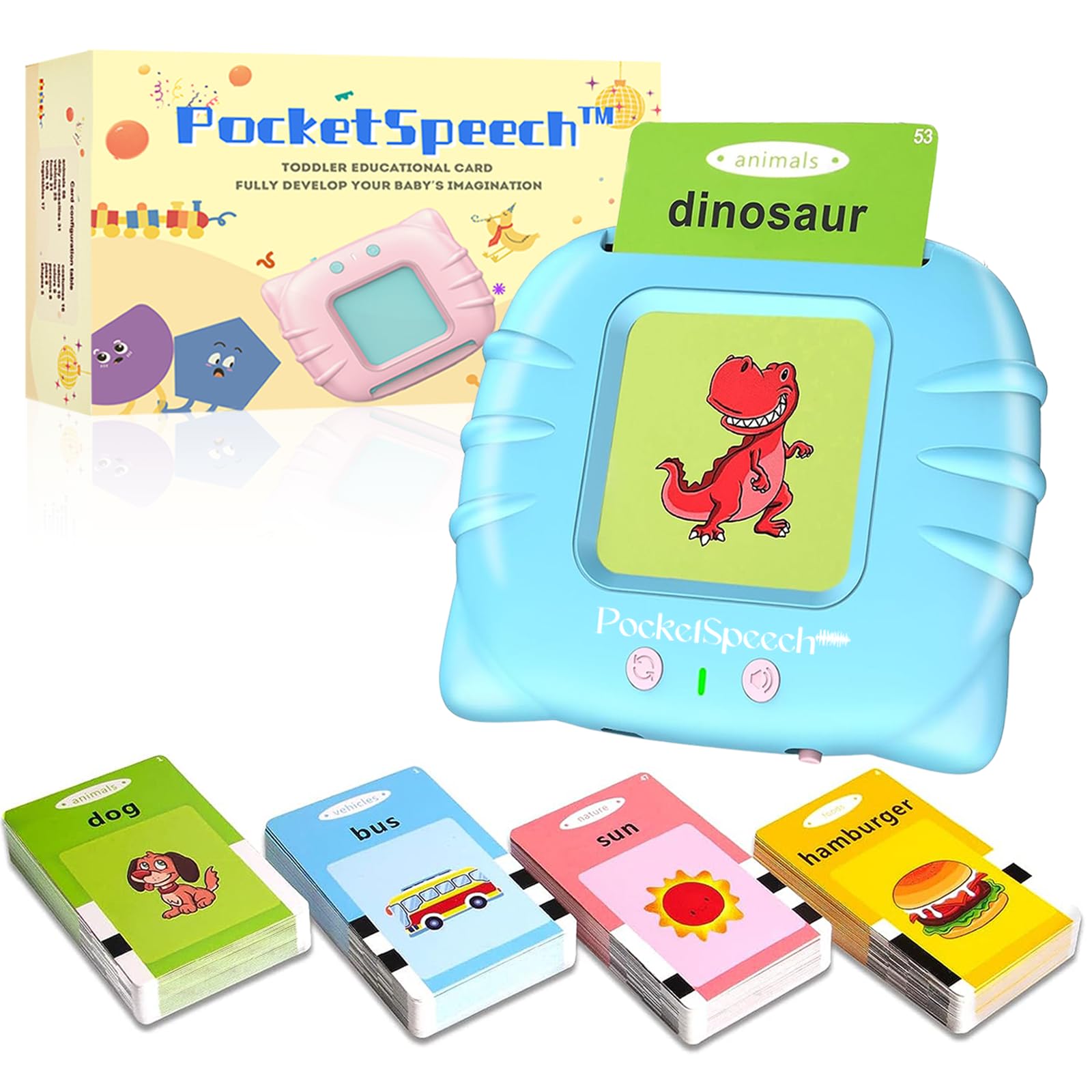 Amazon.com: Pocket Speech™ for Toddlers, 224 Sight Word Talking Flash ...