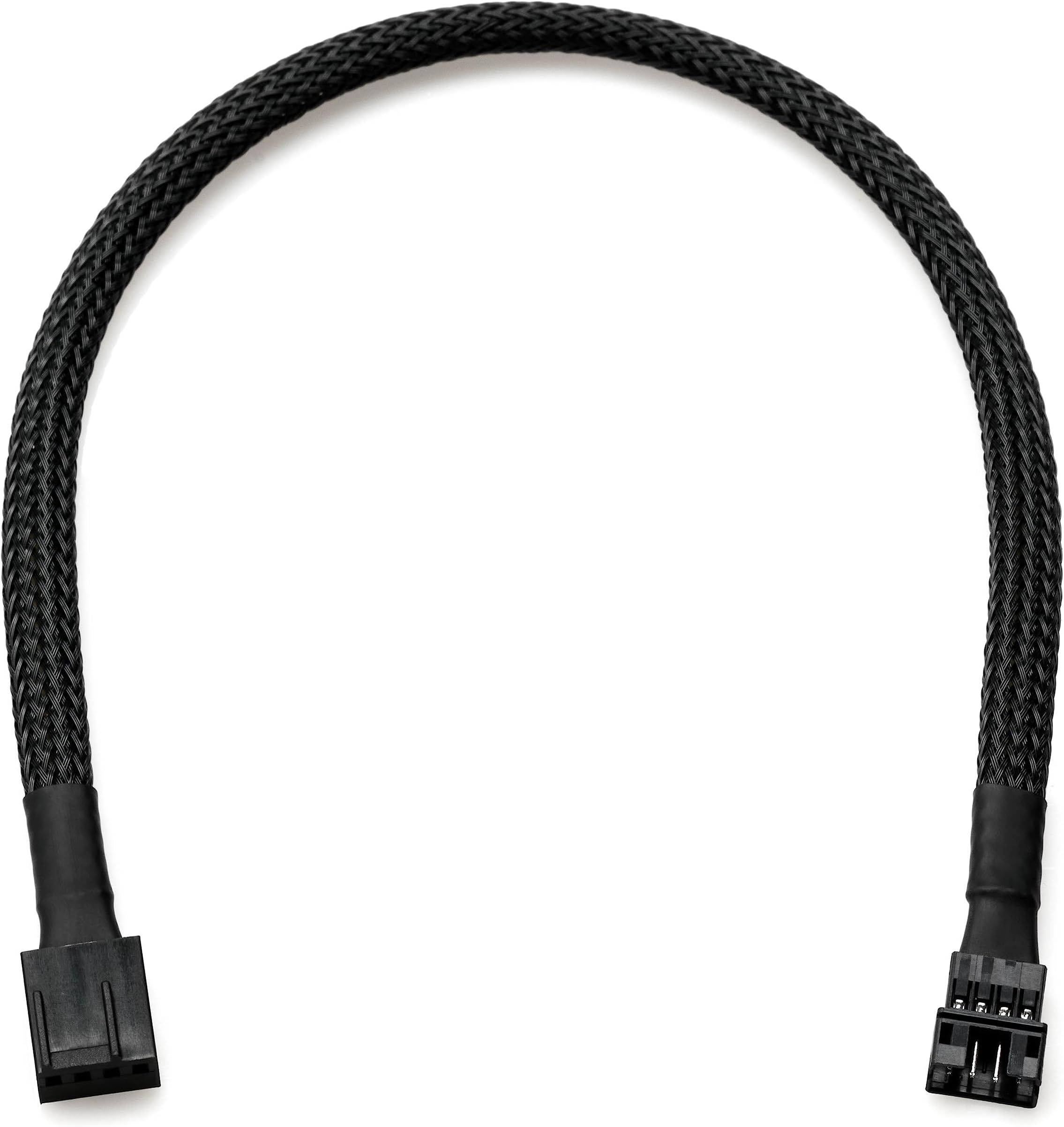 CRJ Micro 4-Pin GPU Fan Header Adapter Cable - 12-inch (30cm), Black ...