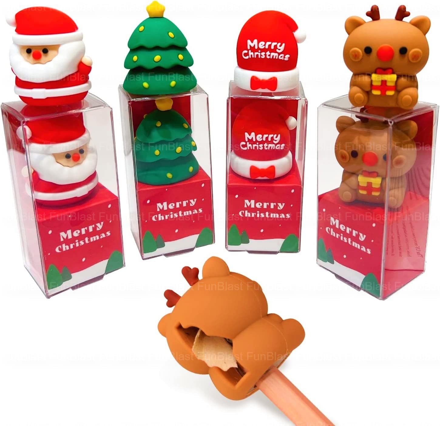 FunBlast Sharpener for Kids - Merry Christmas Sharpener for Kids ...