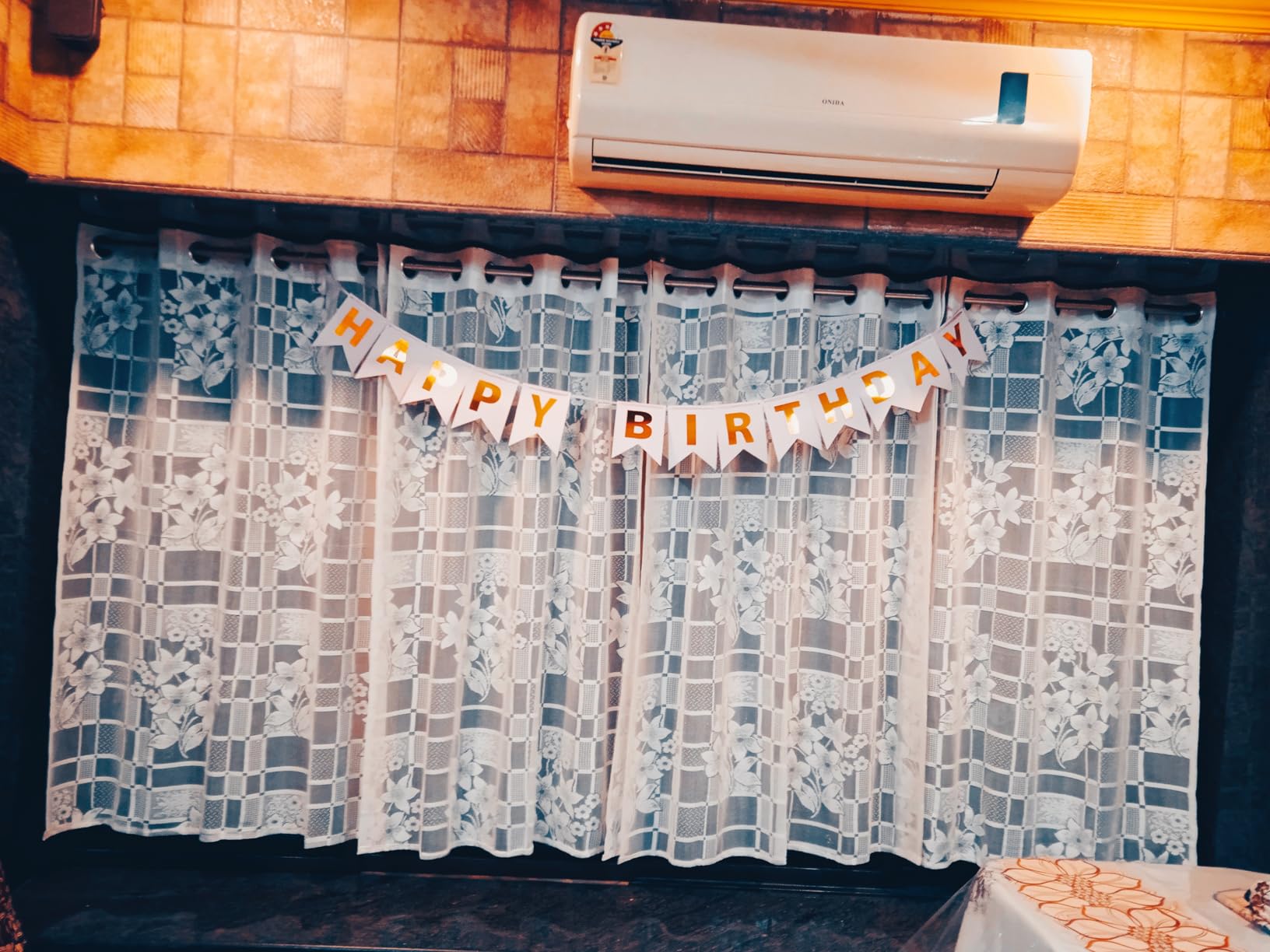 Buy Yb Homes Net Transparent Tissue Curtains for Long Door 9Ft Set of 2 ...