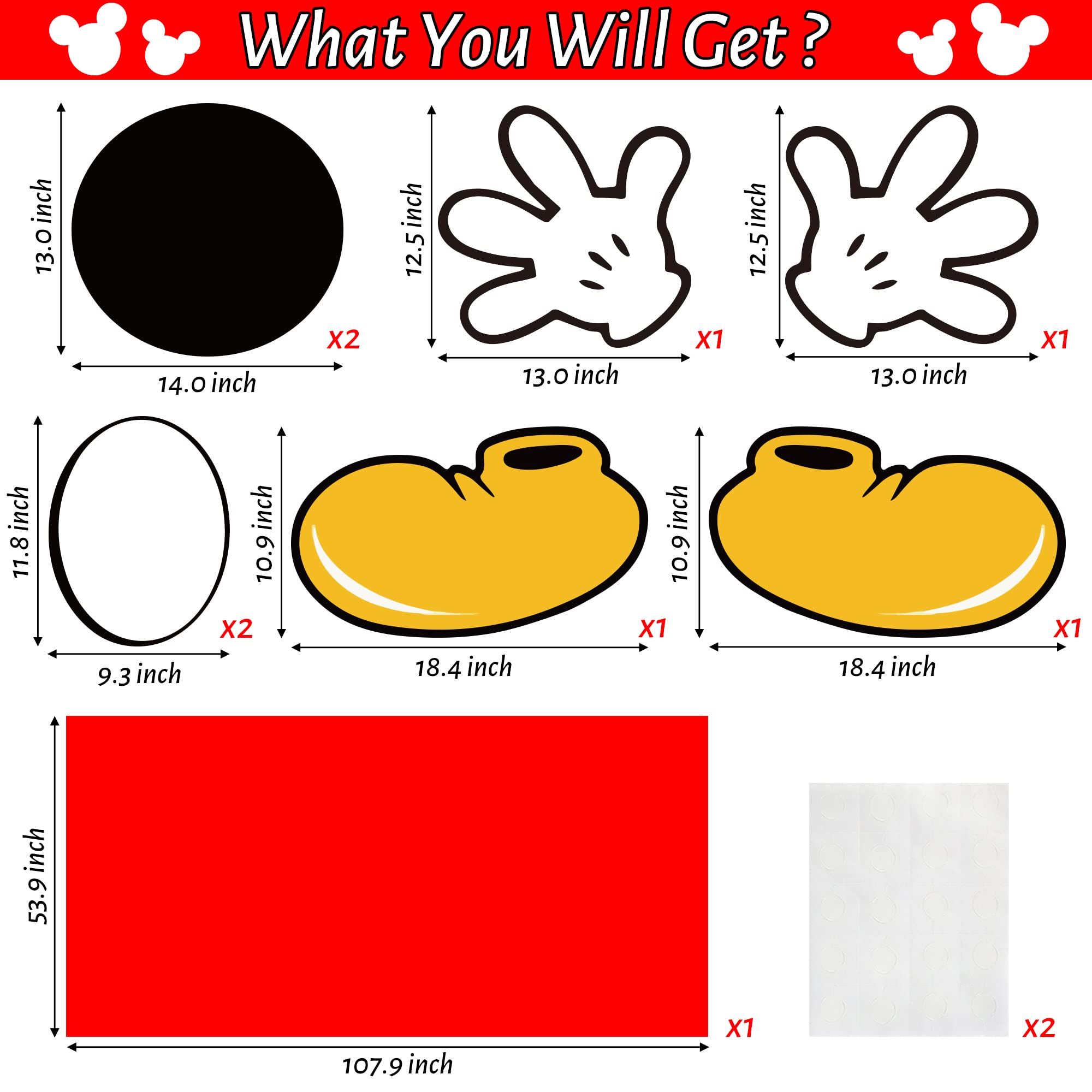 Mickey Mouse Shoes Template