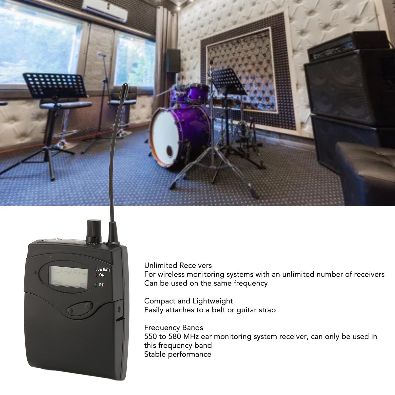Snapklik.com : Bodypack Receiver, Monitoring Receiver 550 To 580MHz ...