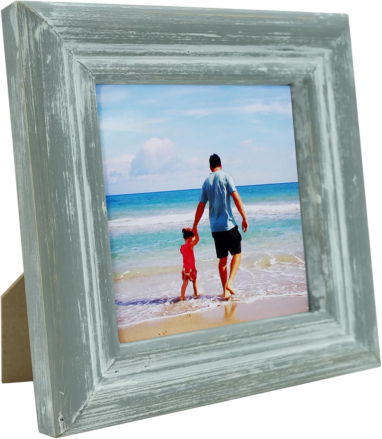 Amazon.com - CVHOMEDECO. 4x4 Picture Frame Made of Solid Wood High ...