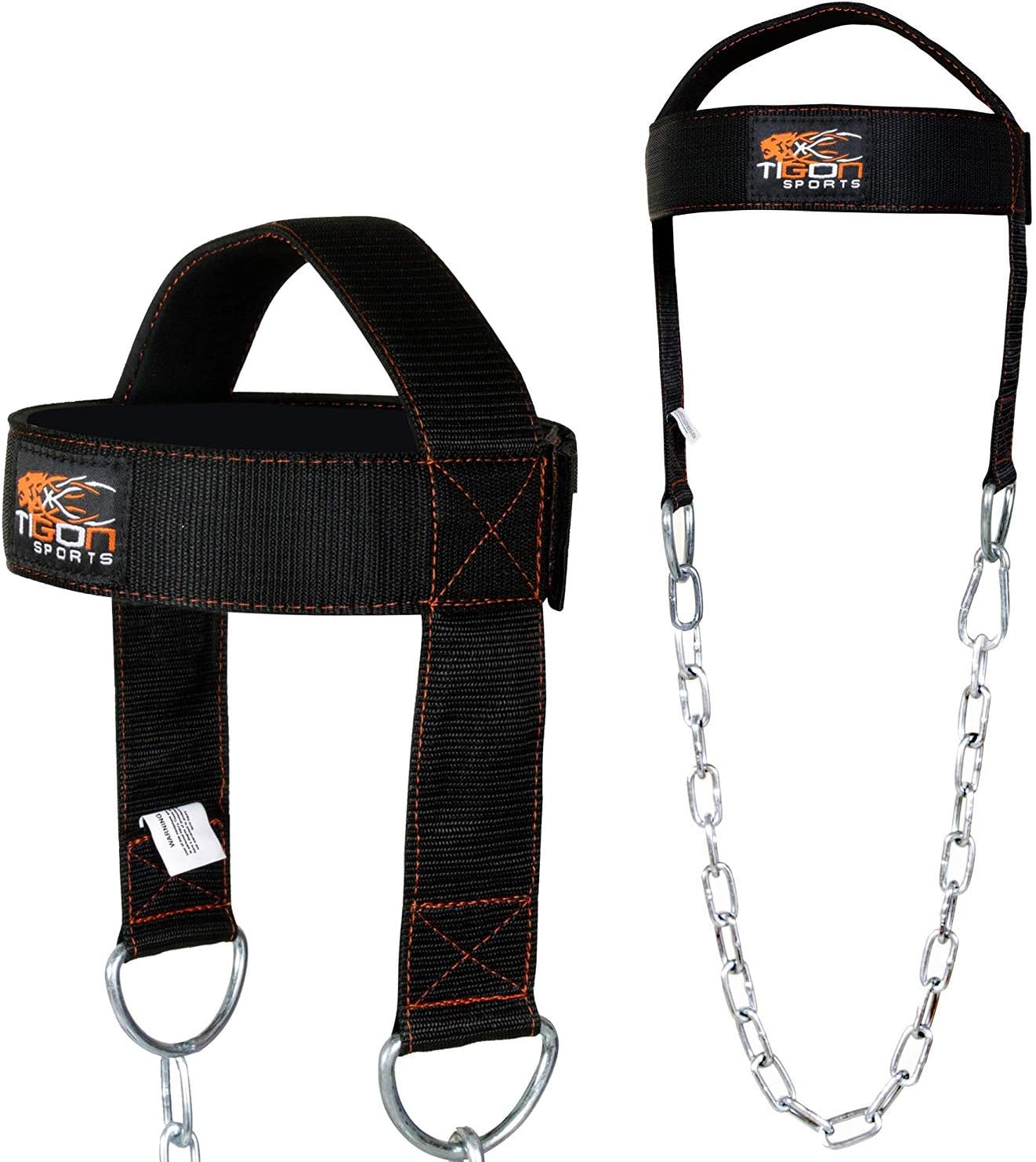 Tigon Head Harness Belt Training Weight Lifting Chain Neck Builder ...