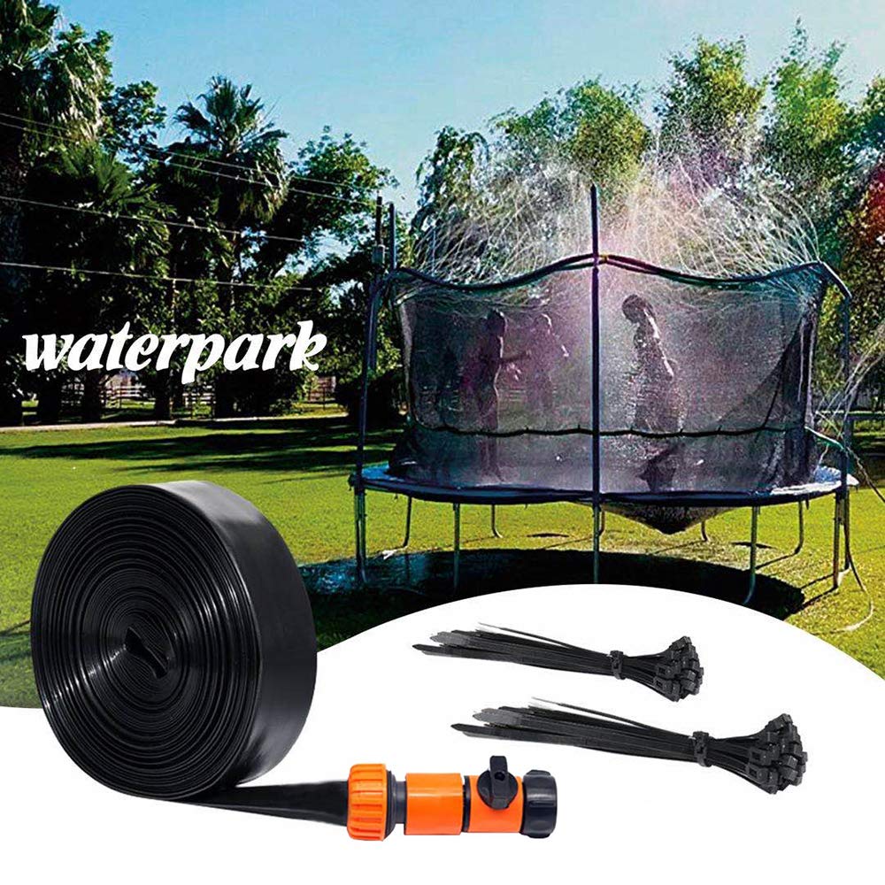 Buy MKIU 50Ft Trampoline Sprinkler, Outdoor Summer Fun Trampoline ...