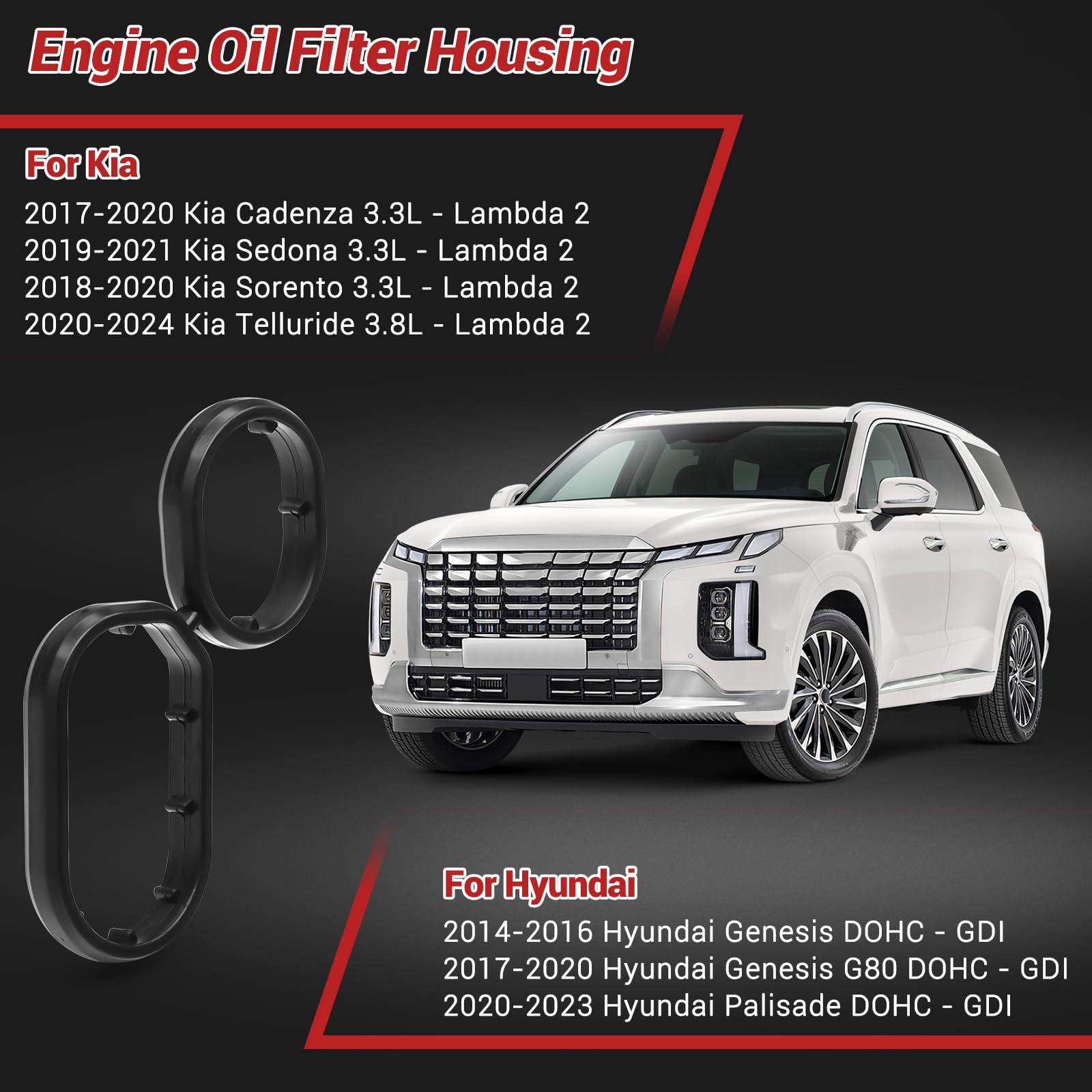 Snapklik.com : Leak-Proof Engine Oil Filter Housing Gasket Premium ...