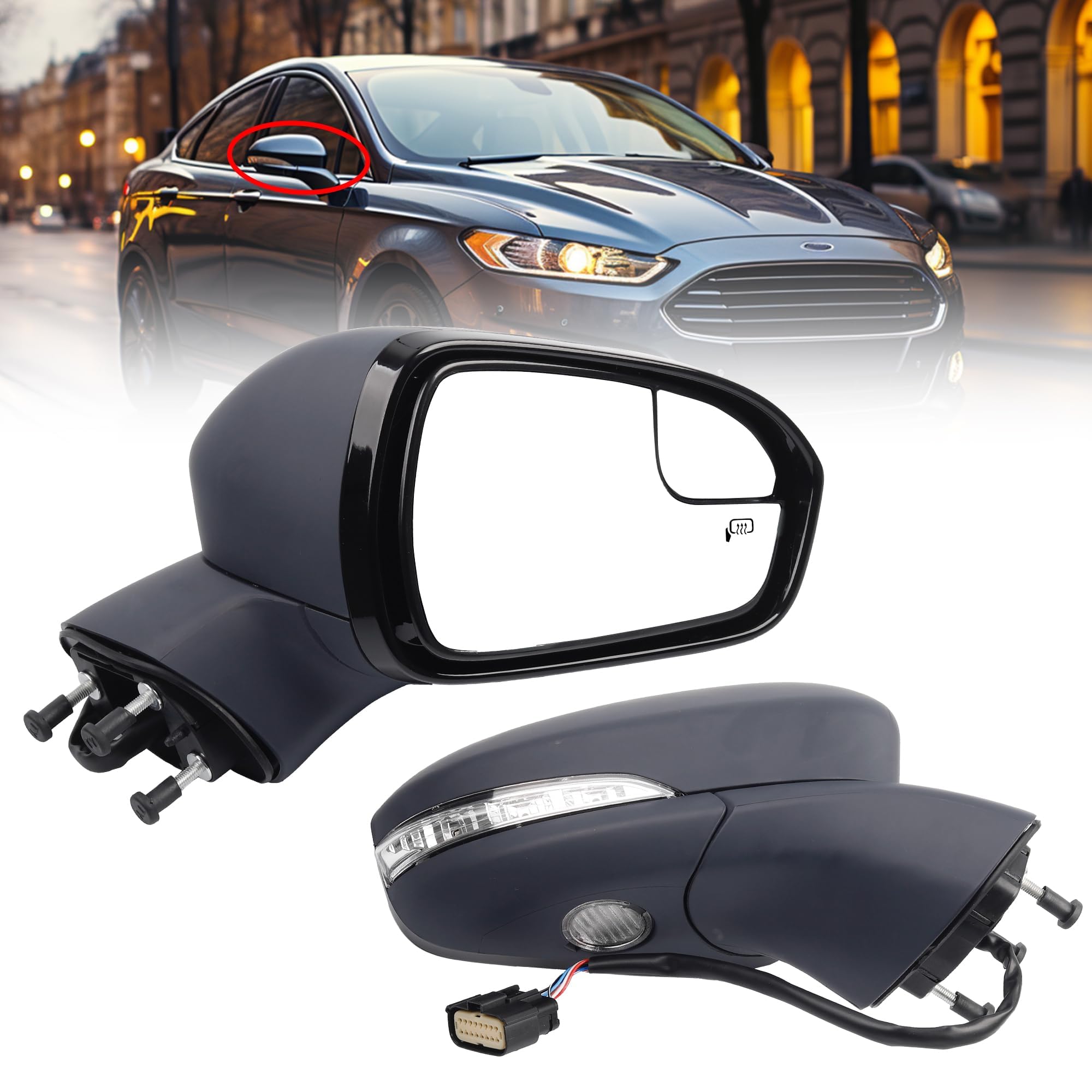 Amazon.com: Dasbecan Right Passenger Side Mirror Assembly Compatible ...