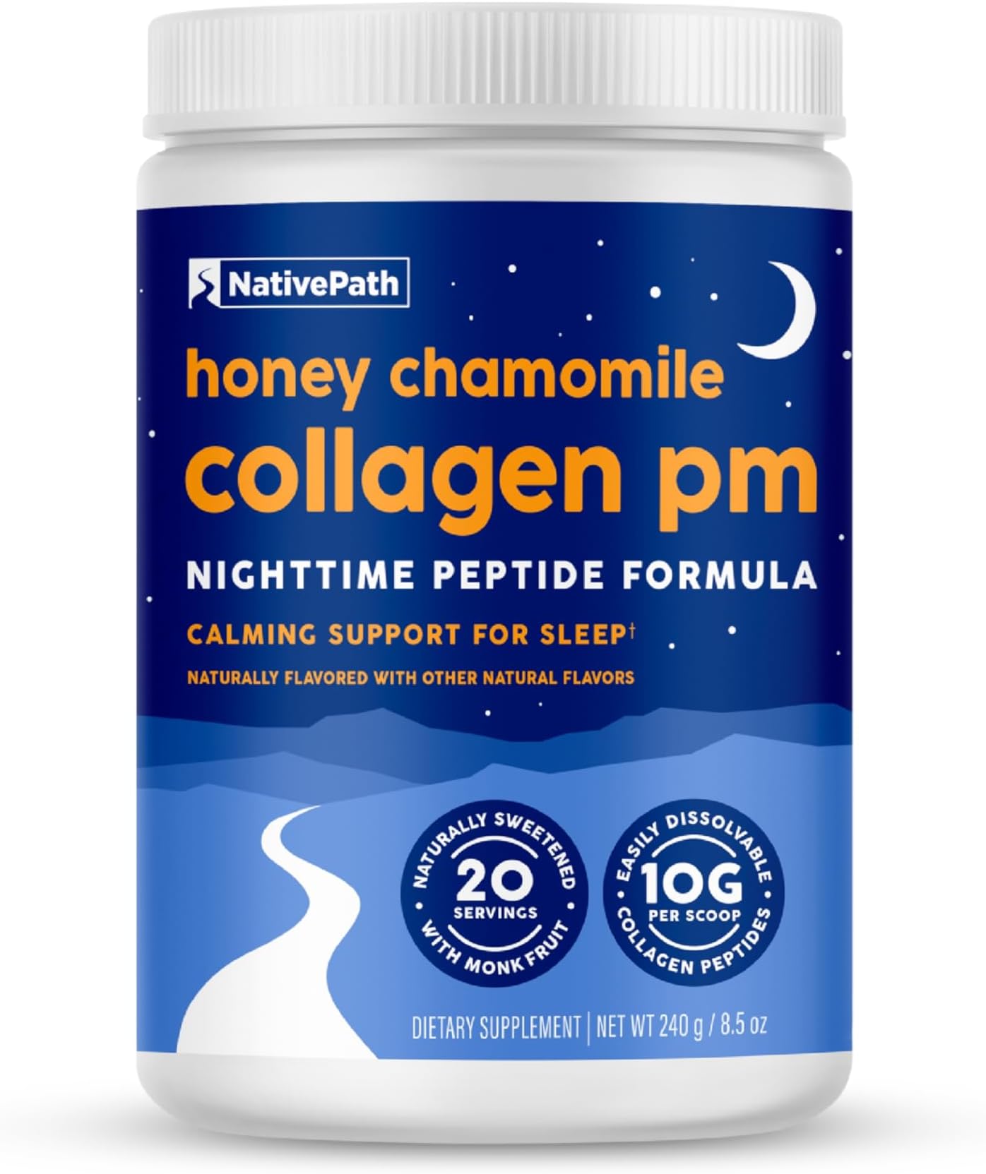 Amazon.com: NativePath Collagen PM - Honey Chamomile Nighttime Collagen ...