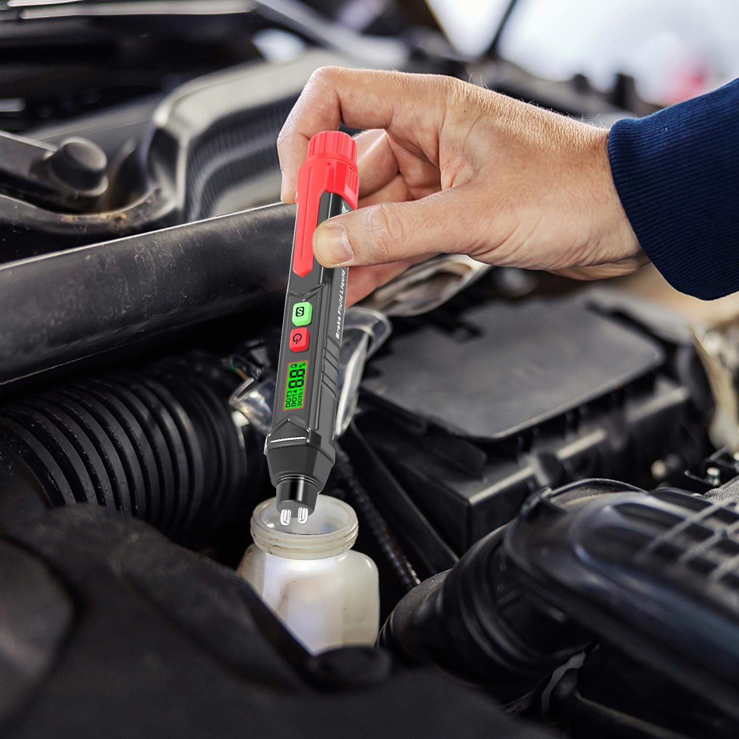 STEEIRO Brake Fluid Tester with Sound Light, Brake Oil Moisture Content ...