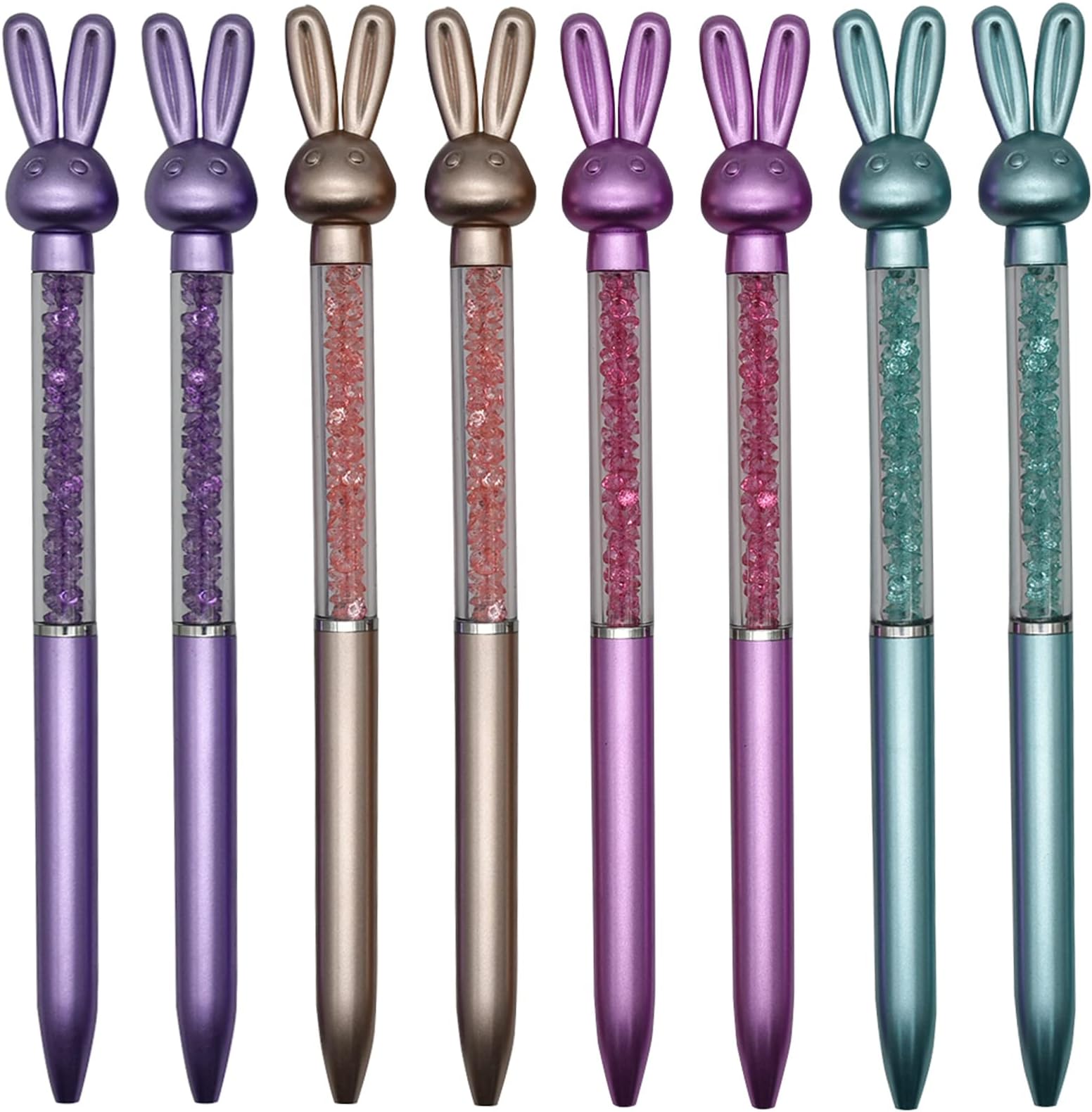 Amazon.com : Yeaqee 48 Pcs Easter Pens Bulk Bunny Retractable Printing ...