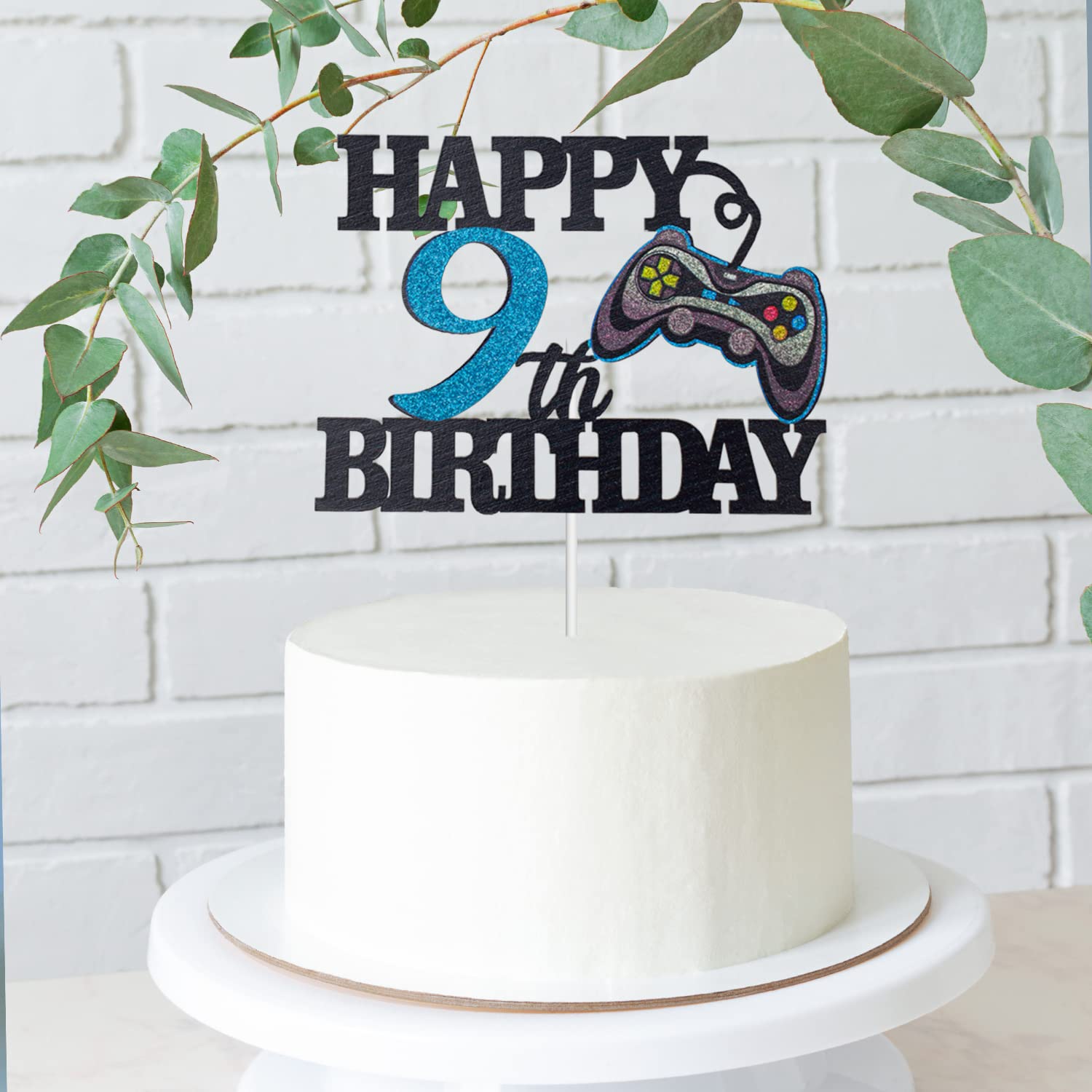 Snapklik.com : Happy 9th Birthday Video Game Cake Topper - Level 9 ...