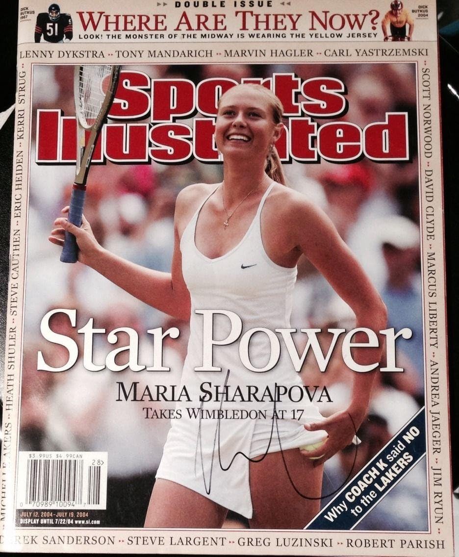 Maria Sharapova Signed Autograph Vintage Rare Sports Illustrated ...