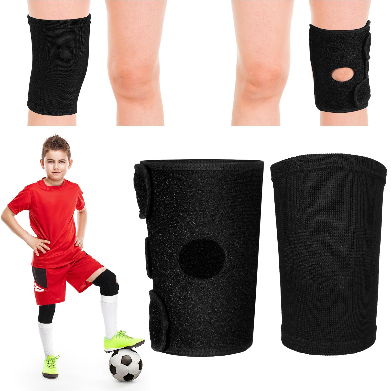 Amazon.com: Relaxgiant 2 Pcs Kids Knee Brace Sleeve, Youth Knee ...