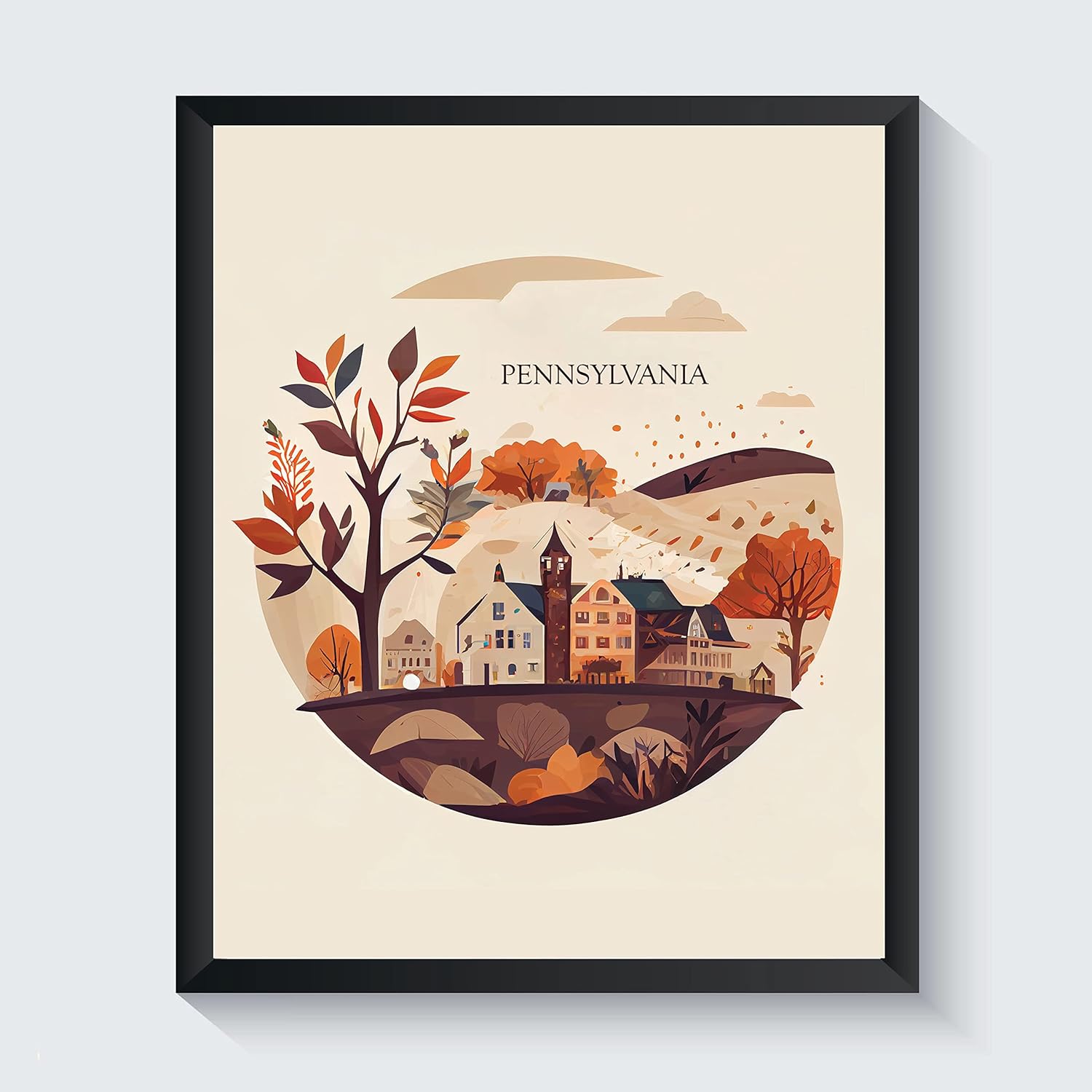 Amazon.com: Pennsylvania Scenery Art Print, Pennsylvania Poster Wall ...
