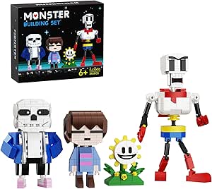 Millionspring Building Kit 4 in 1 Figure Building Toy San Papyrus Frisk ...