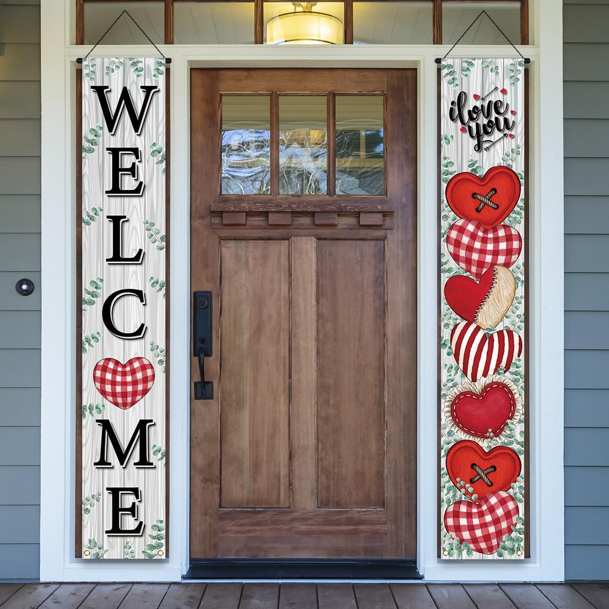 Amazon.com: Welcome Fall Porch Banners Autumn Harvest Door Banner with ...