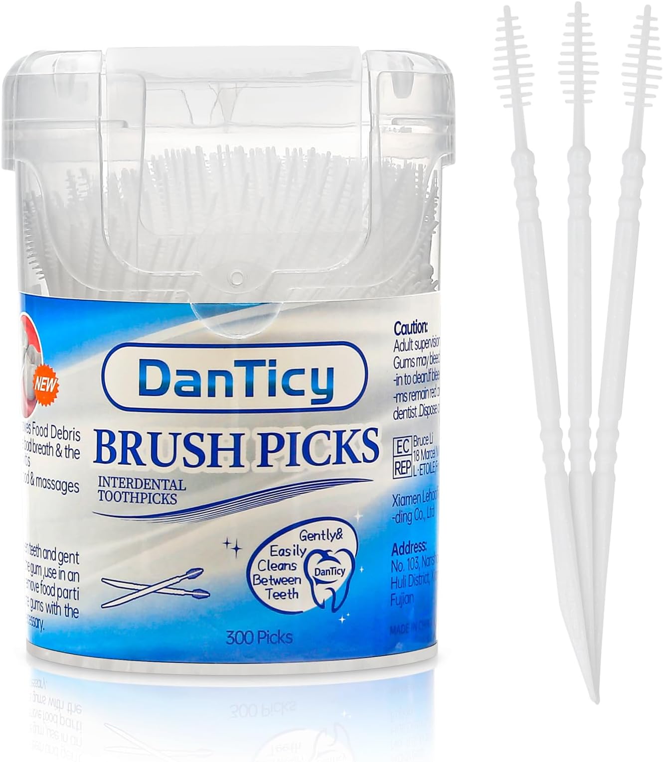 Amazon.com : DenTek Deep Clean Bristle Picks, Removes Food & Plaque ...