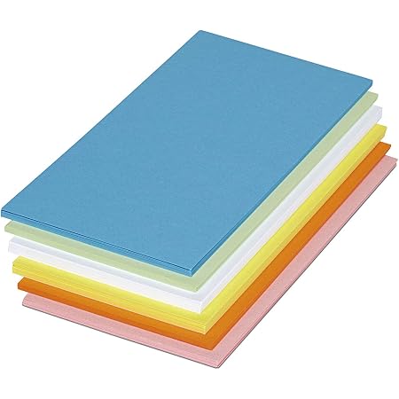 ewtshop® 250 Stück Moderationskarten oval 19 x 11 cm - 6 Farben - für ...