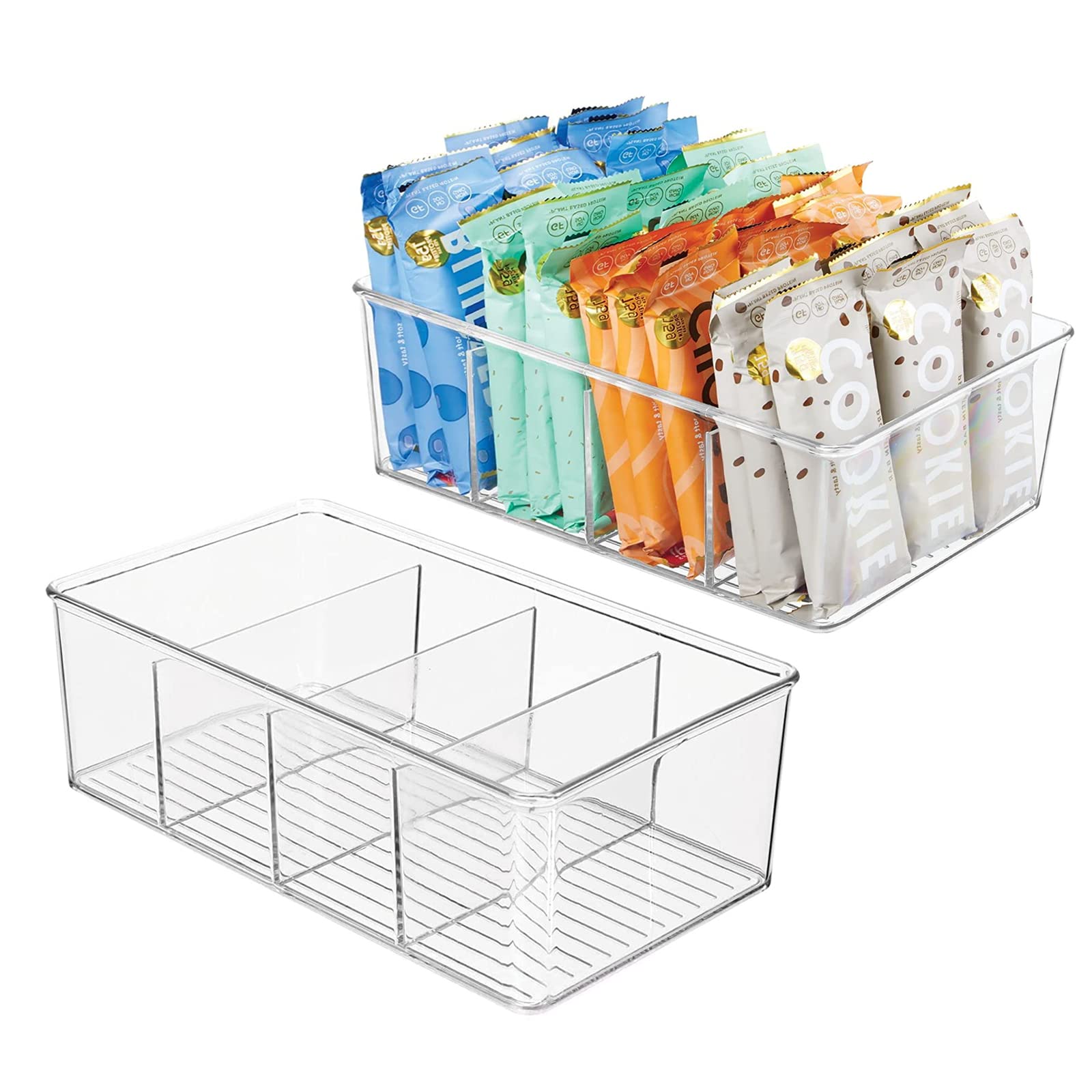 BEYUDG Fridge Organisers 2 Pack Fridge Storage Organiser Bins Stackable ...