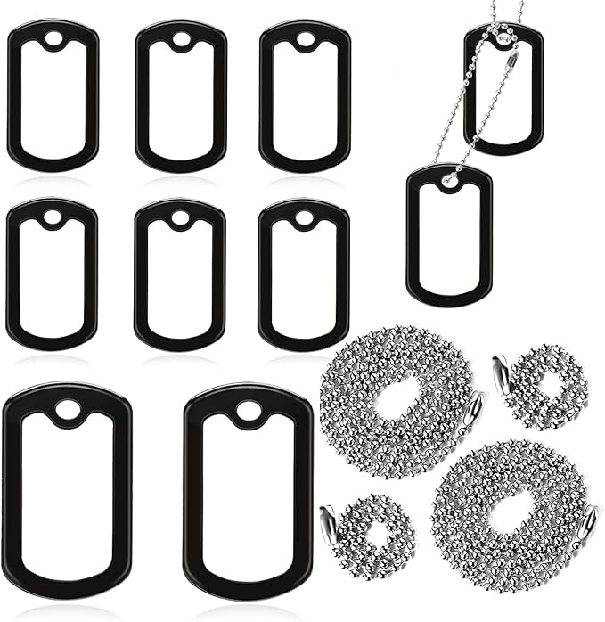 Amazon.com: 10 Pack Dog Tag Silencers, Engraved Dog Tag Silicone Case ...