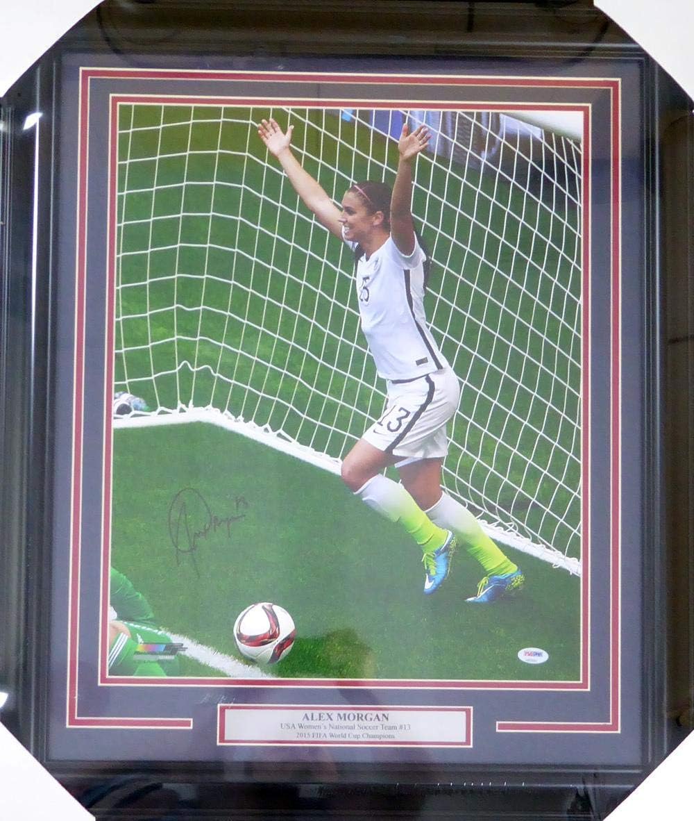 Alex Morgan Autographed Photo - Framed 16x20 USA Stock #123711 - PSA ...
