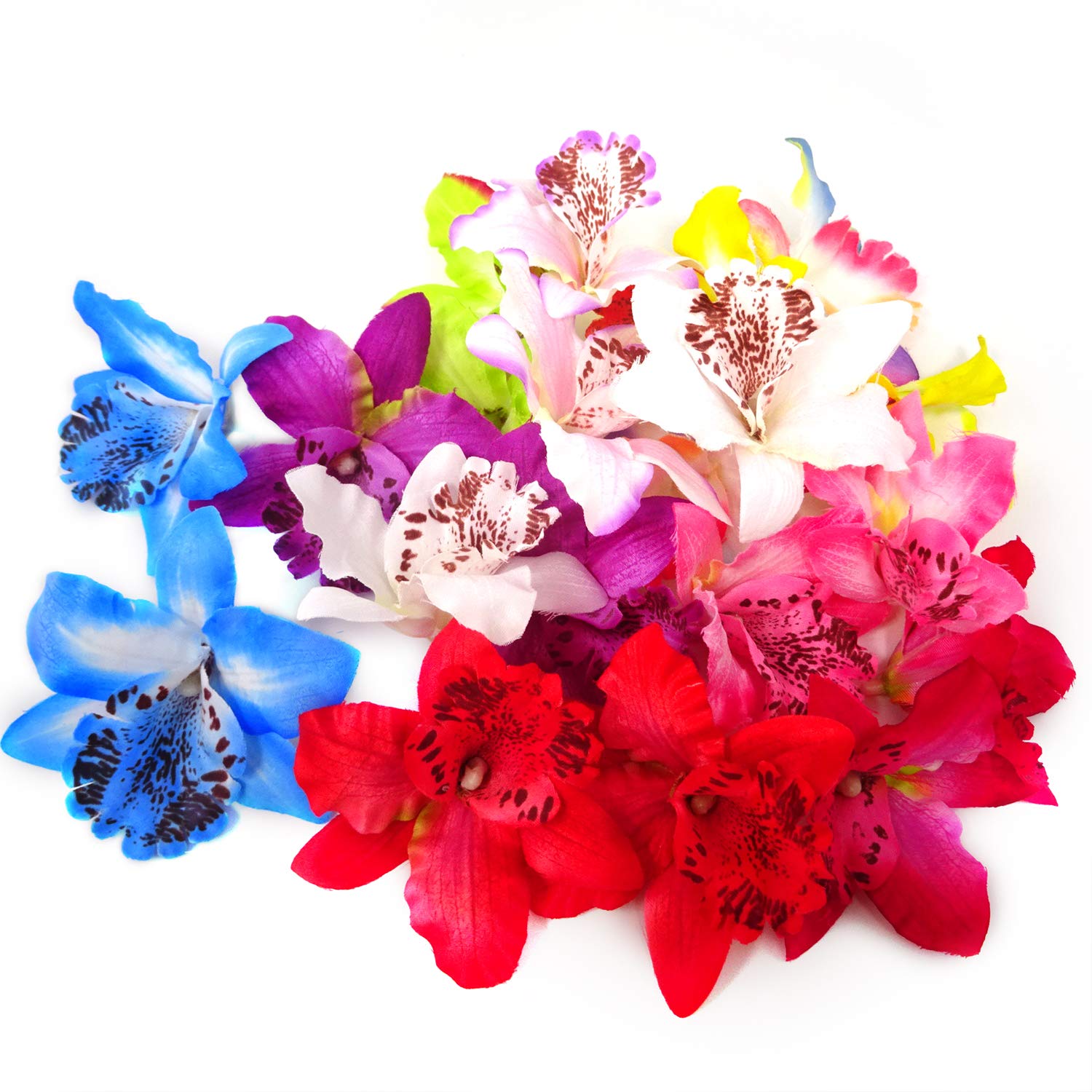 Amazon.com: Honbay 20PCS 8cm/3.15inch Fabric Orchid Heads Artificial ...