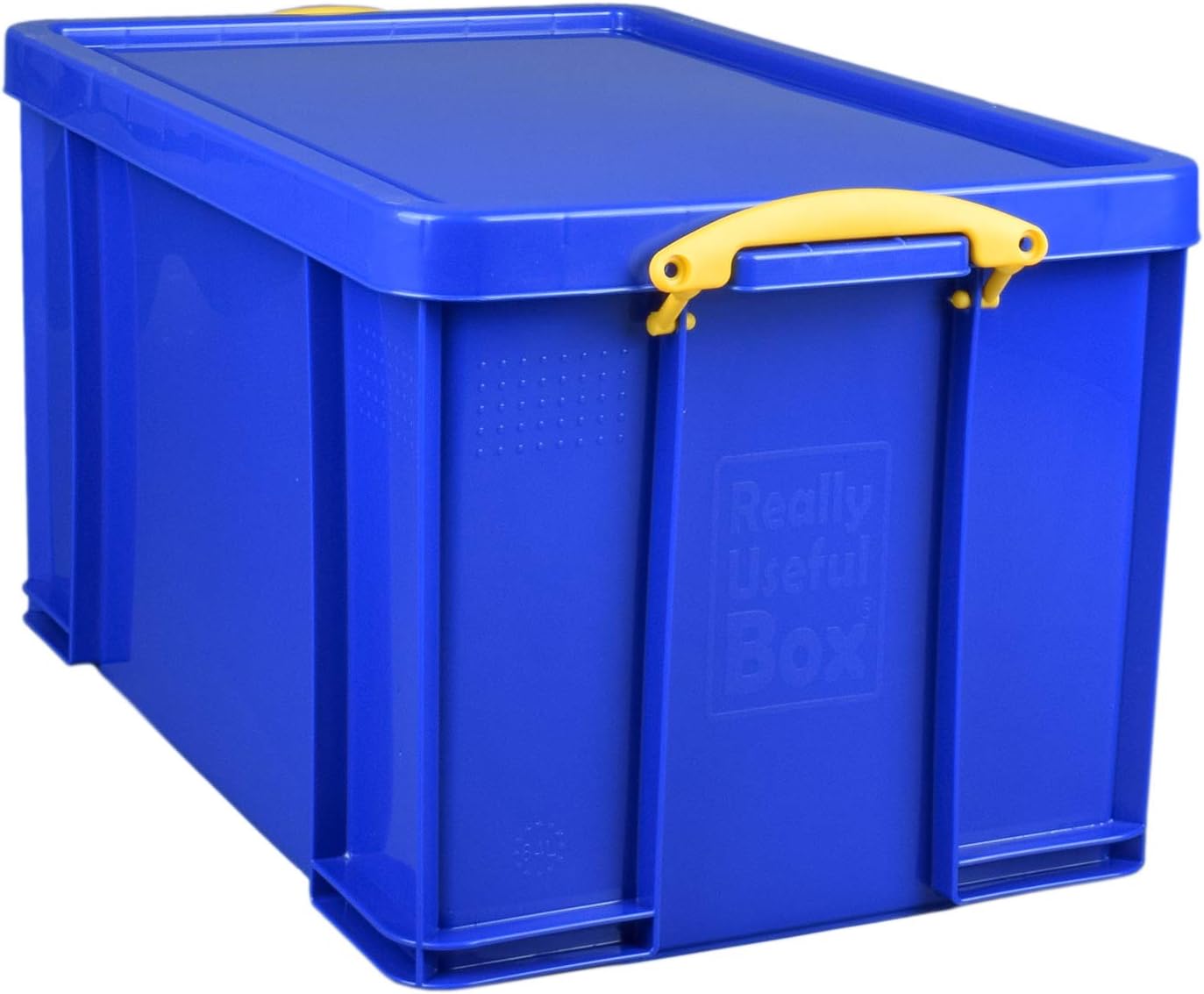 Amazon.com : Really Useful Box 84 Litre Plastic Storage Box Solid Blue ...