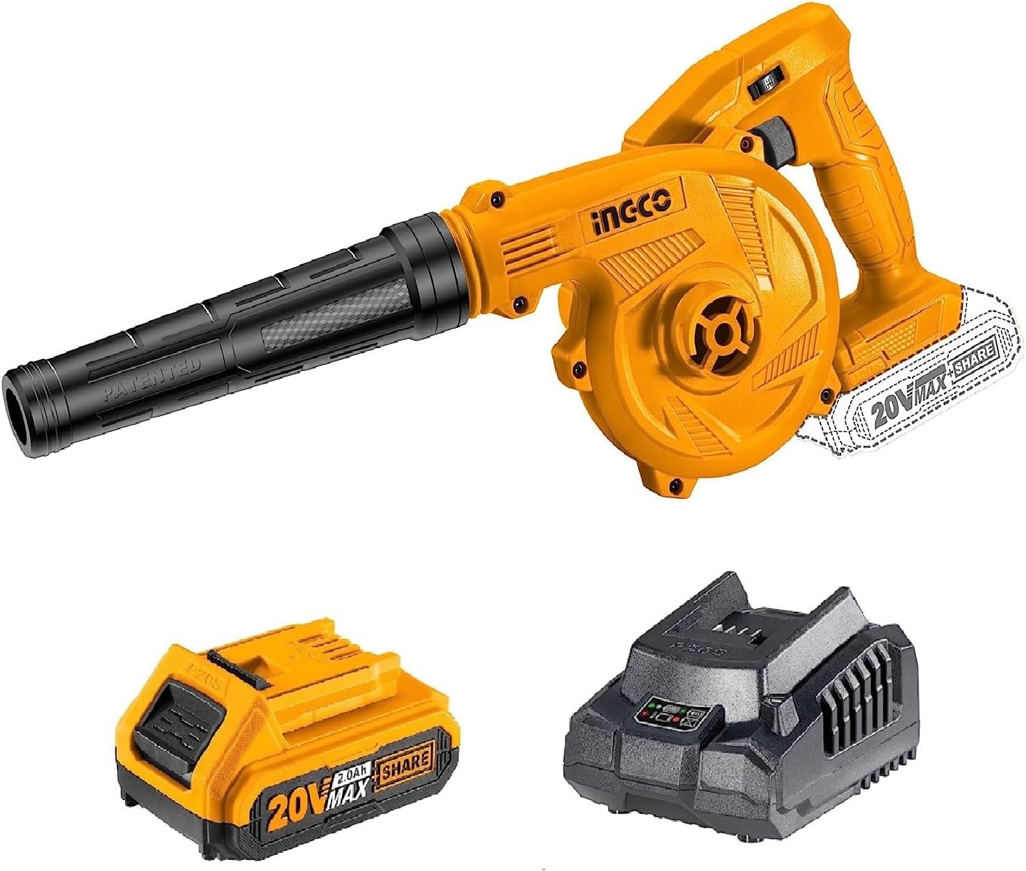 Bosch GBL 18V-120 Heavy Duty Cordless Air Blower (Solo Tool), 270 Km/h ...