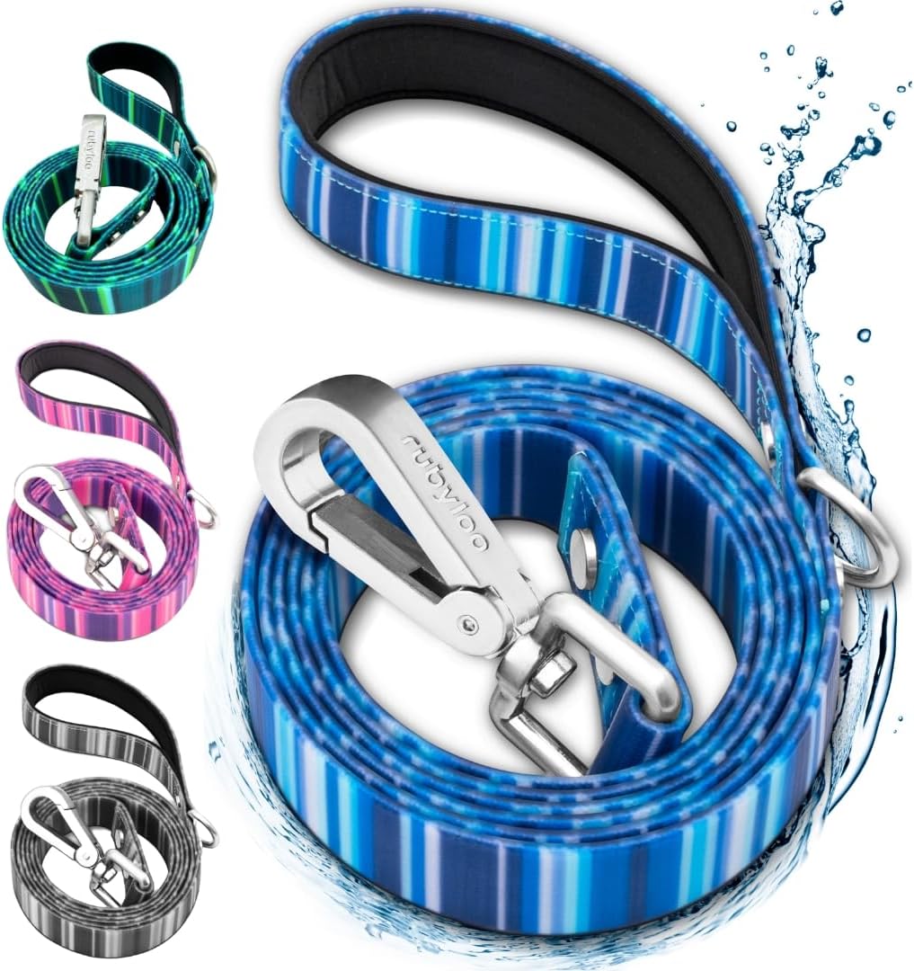 Amazon.com : Rubyloo Waterproof Dog Leash | 100% Washable, No-Stink, No ...