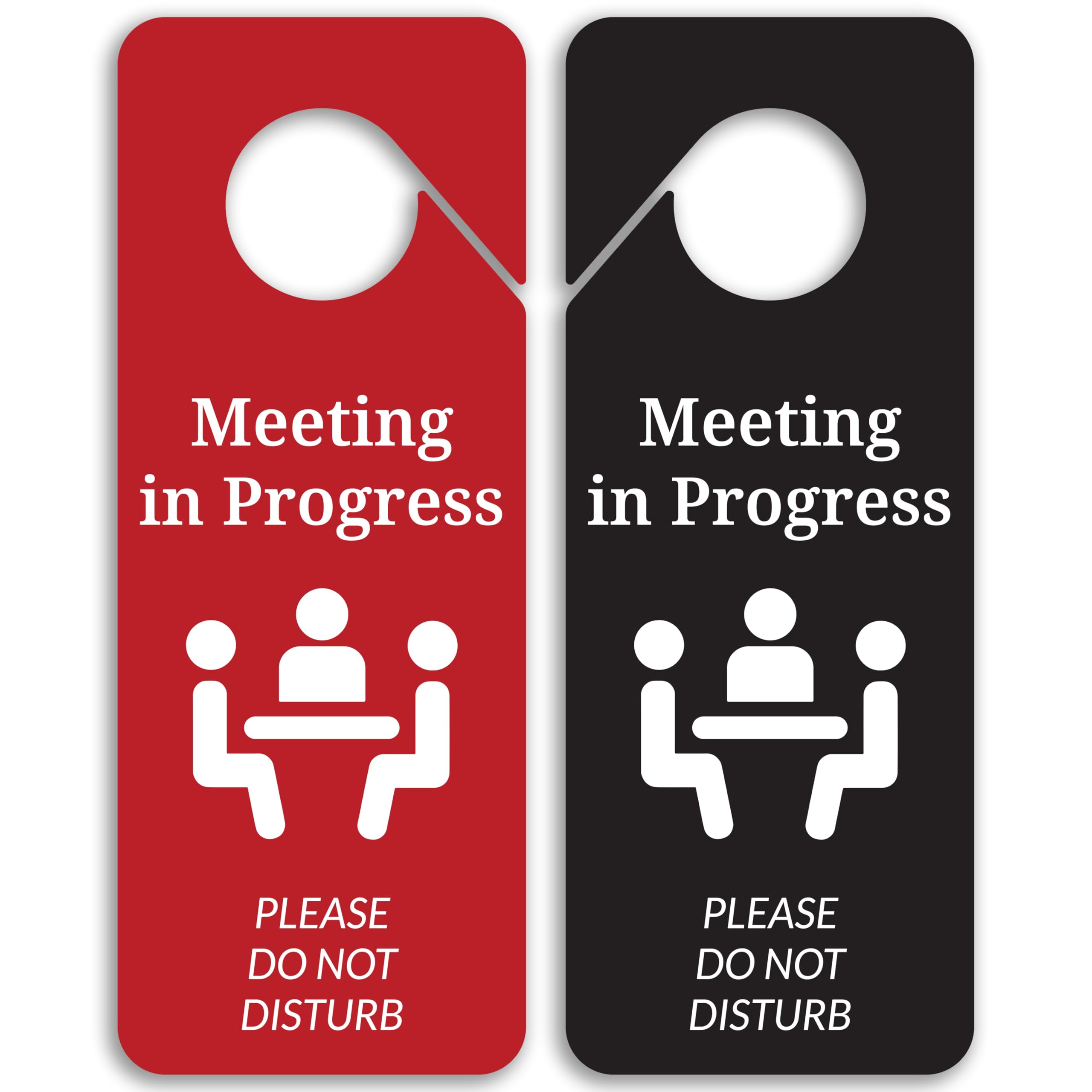 Amazon.com: Meeting in Progress Door Sign, 2 Pack Double Sided, Do Not ...