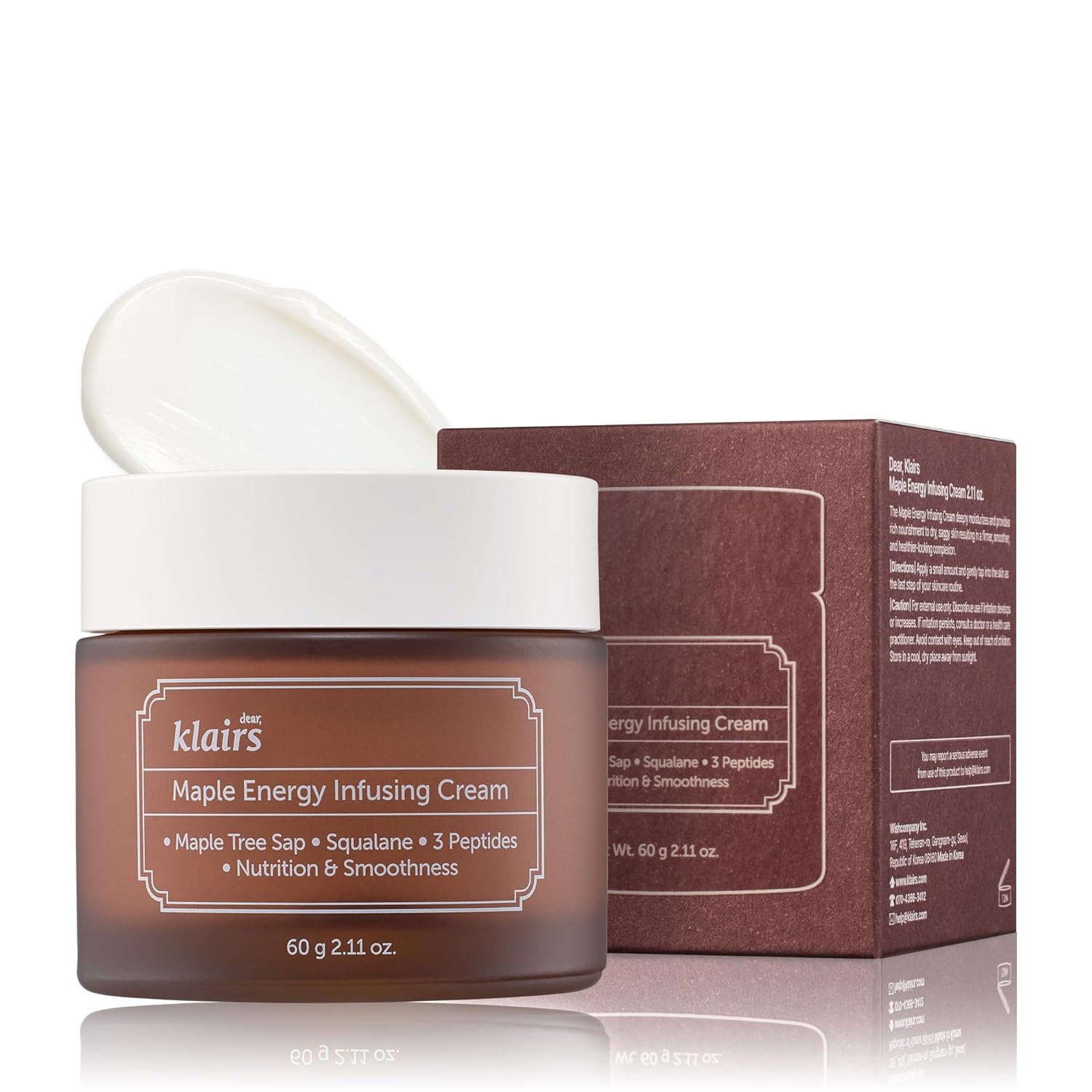 Amazon.com: DearKlairs Maple Energy Infusing Cream 60g, Firming Korean cream, Peptide, Skin ...