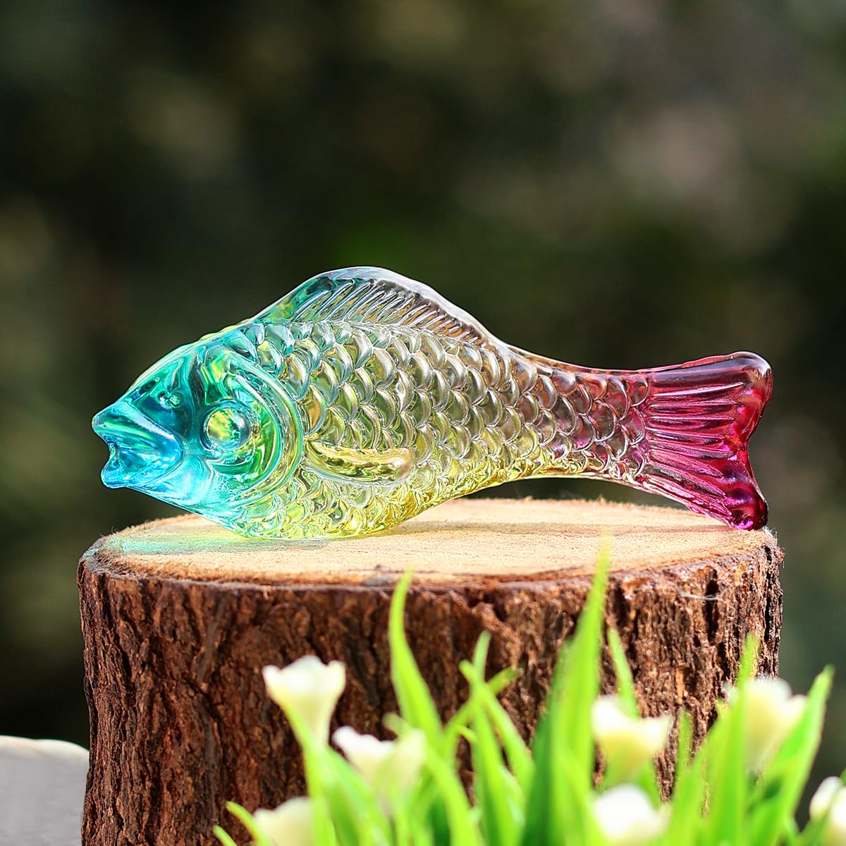 Buy Reiki Crystal Products Feng Shui Glass Fish Vastu Items for Home ...