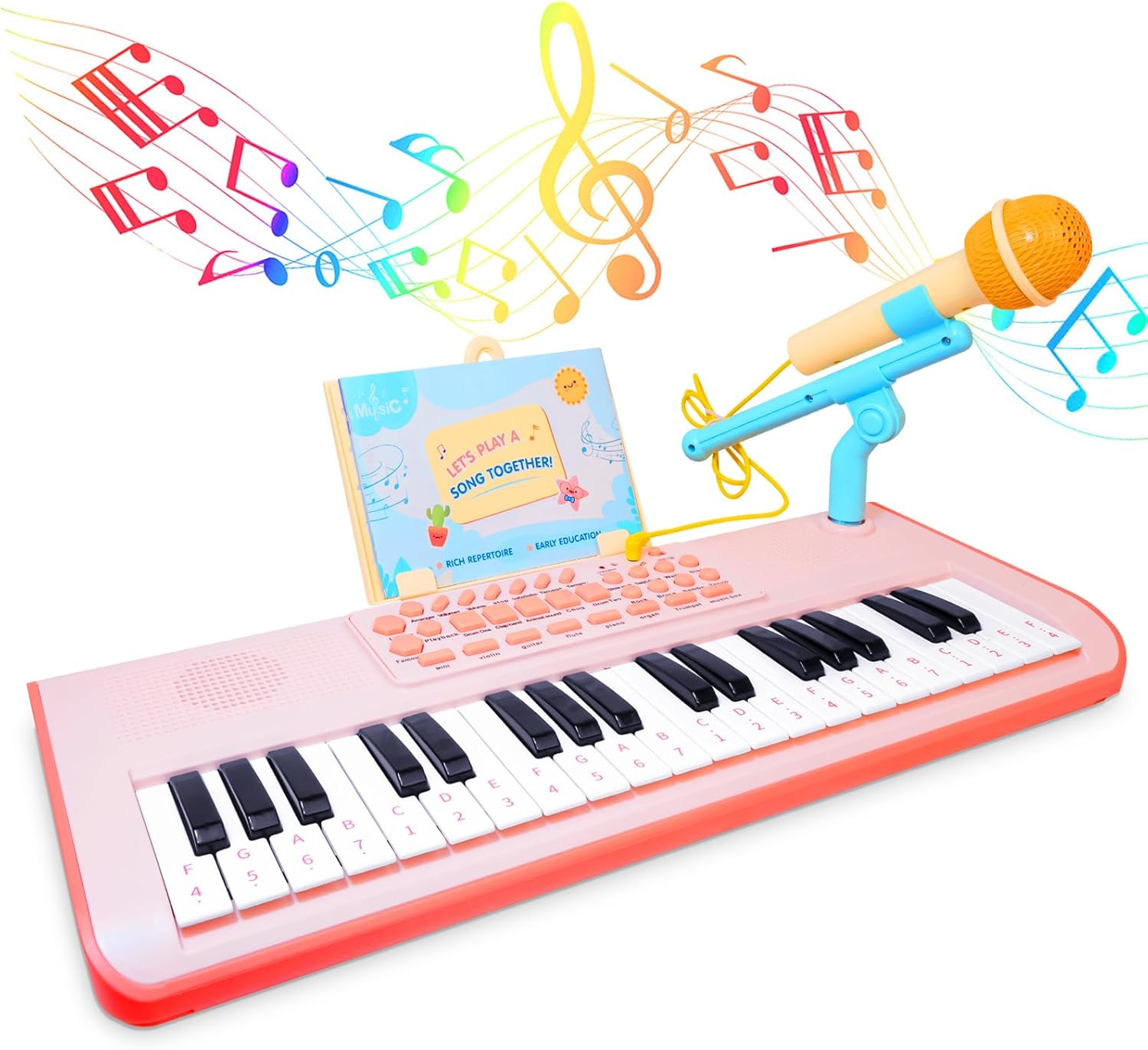 Amazon.com: Love&Mini Keyboard Piano Toys - 37 Keys Kids Piano with ...