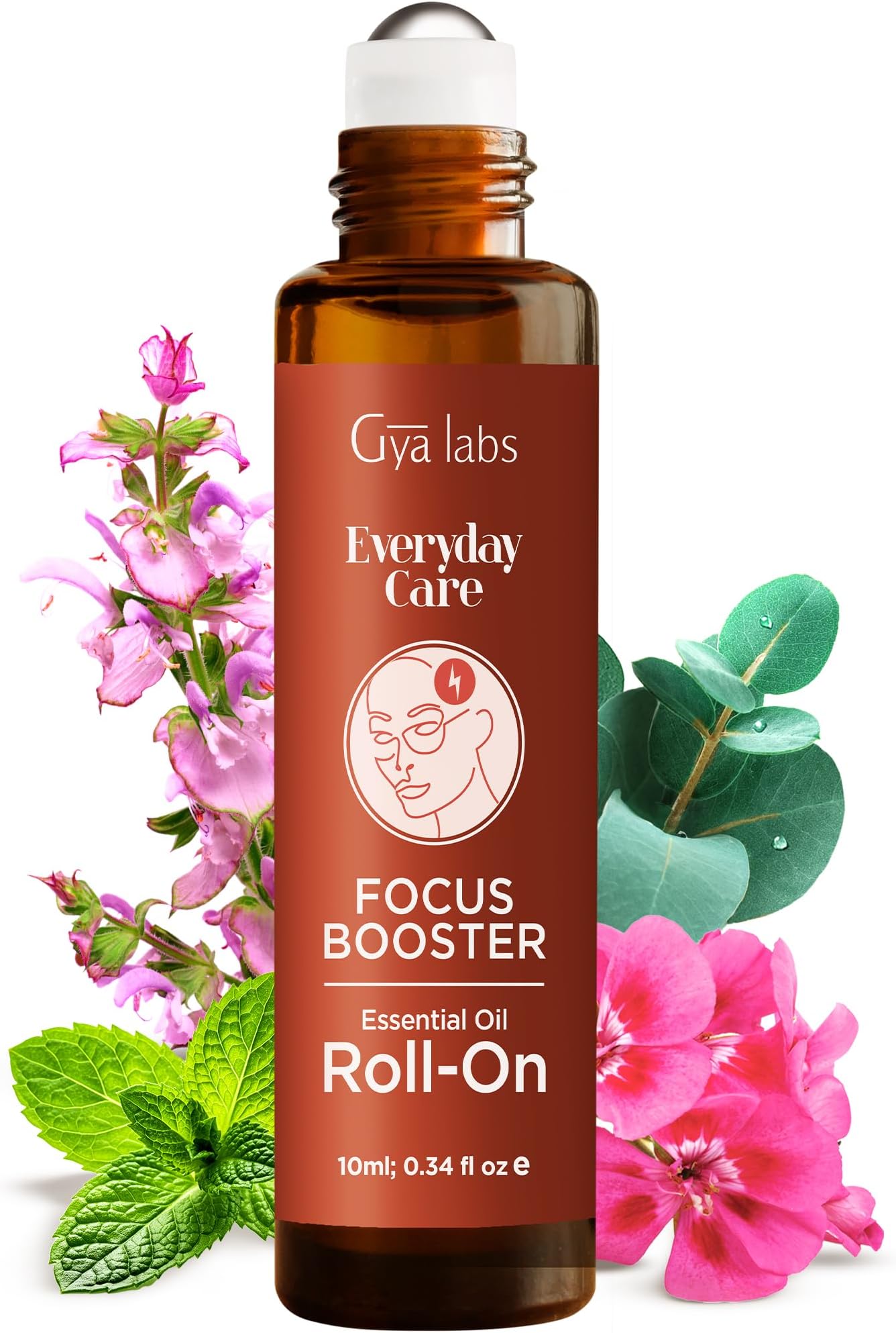 Amazon.com: Focus Essential Oil Roll On, Pre-Diluted 10ml (1/3 fl oz ...