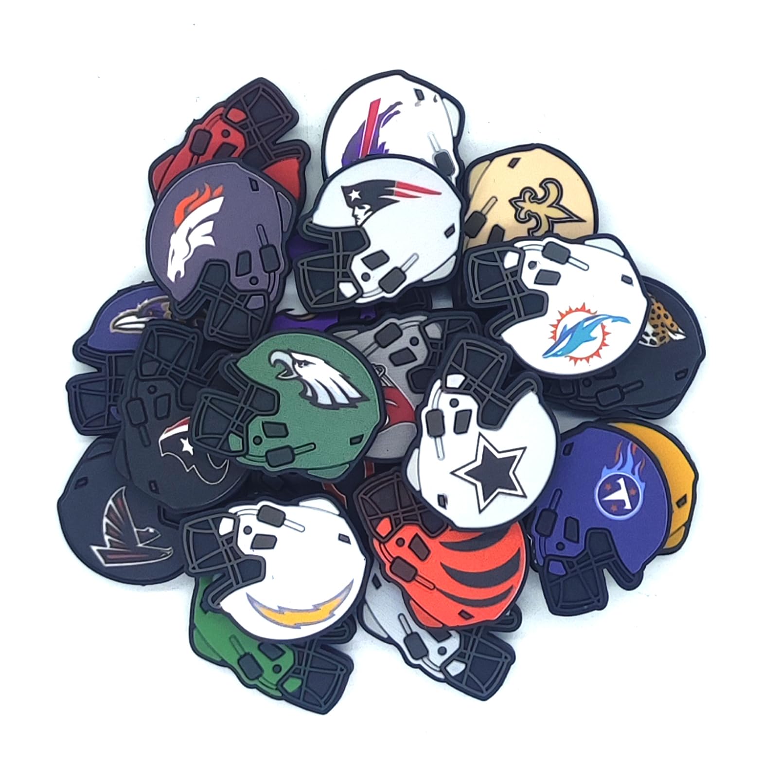 Amazon.com: YOKUSHI 32 Pcs Football Silicone Focal Beads for Pens Bulk ...