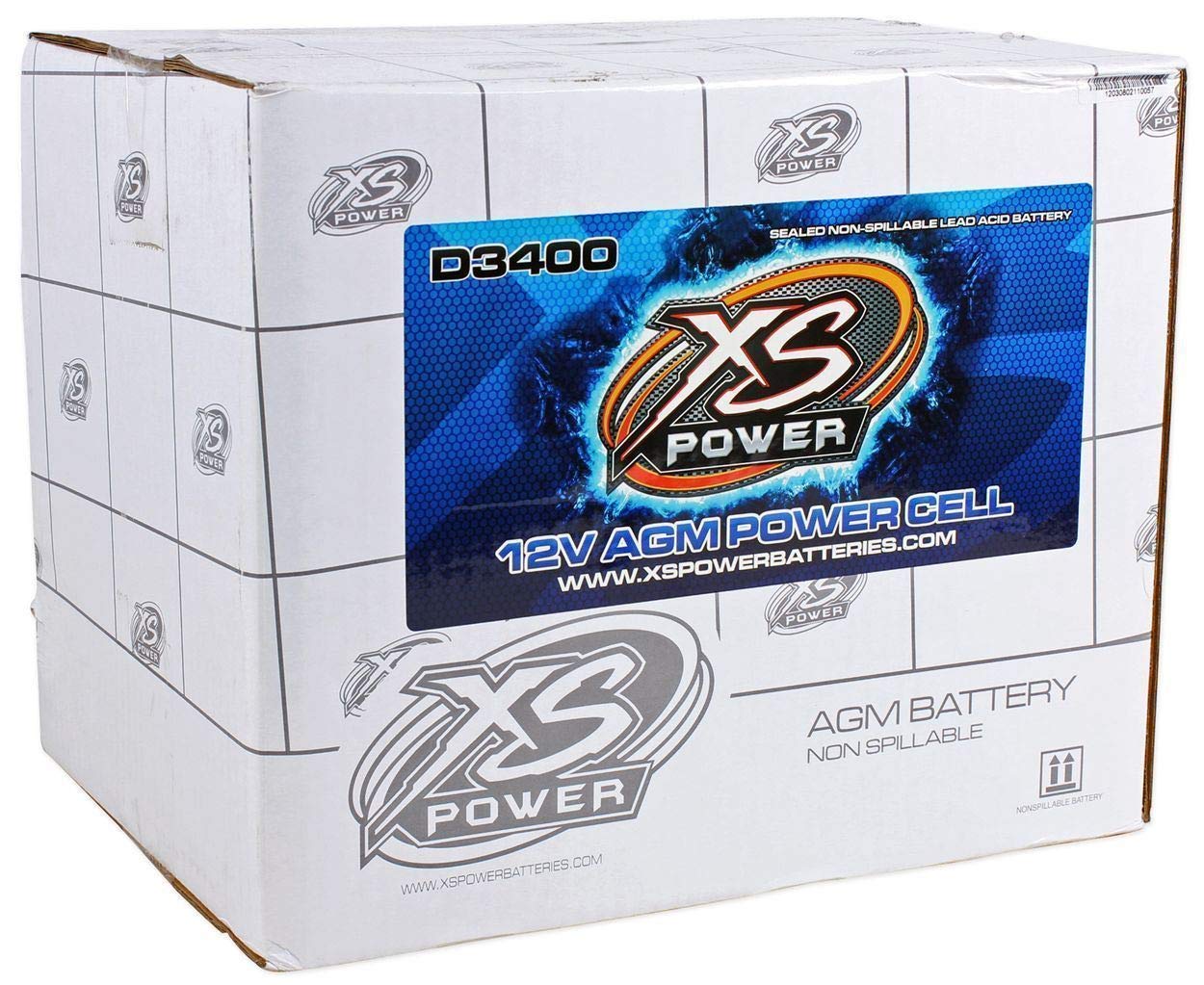 Buy XS Power D3400 XS Series 12V 3 300 Amp AGM High Output Battery With buy-xs-power-d3400-xs-series-12v-3-300-amp-agm-high-output-battery-with