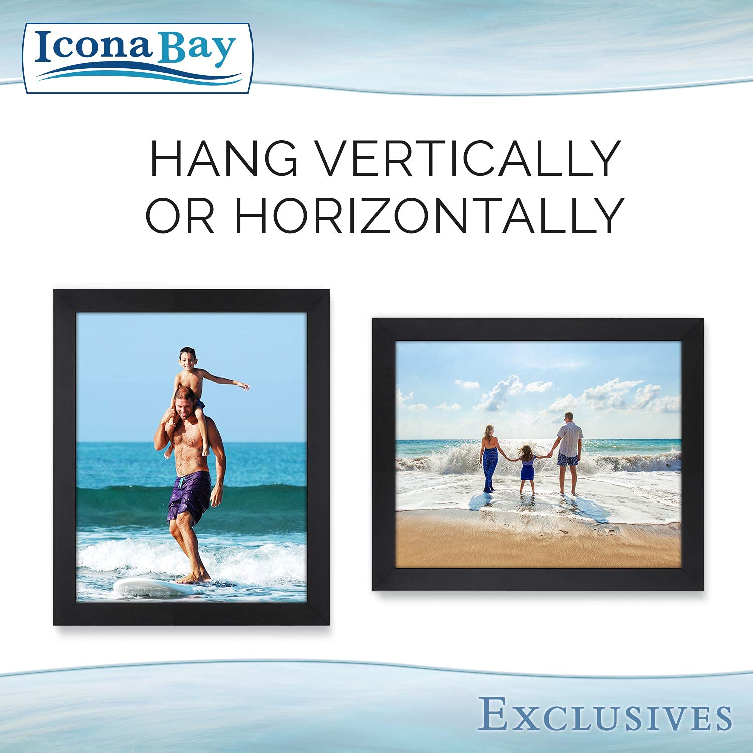 Snapklik.com : Icona Bay - 8x10 Black Picture Frame