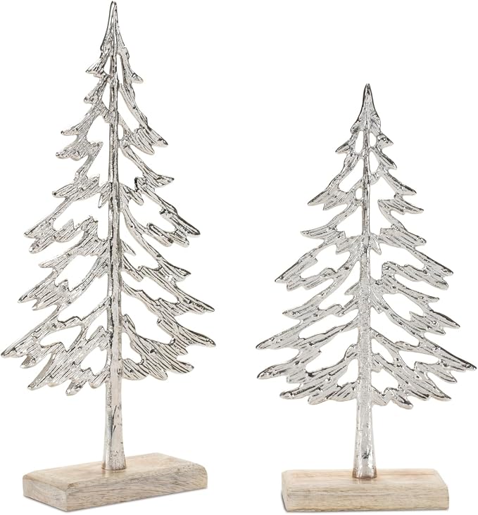 Amazon.com: Melrose International Tree (Set of 2) 10.5" H, 12.5" H ...