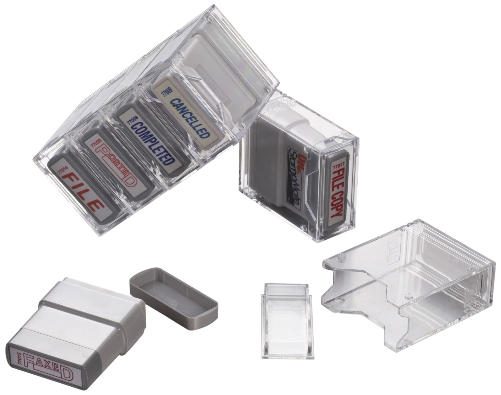 Amazon.com : Officemate Office Pre-Inked Message Stamp,Approved, Blue ...