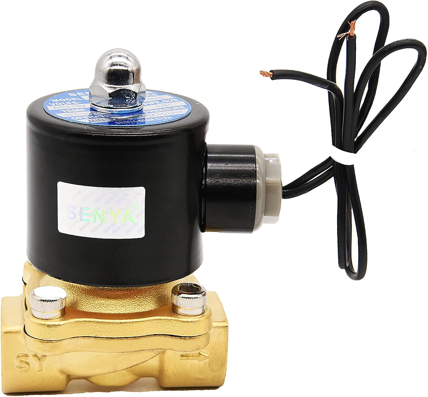 Amazon.com: 1" Brass Electric Solenoid Valve,110v Ac Brass Electric ...