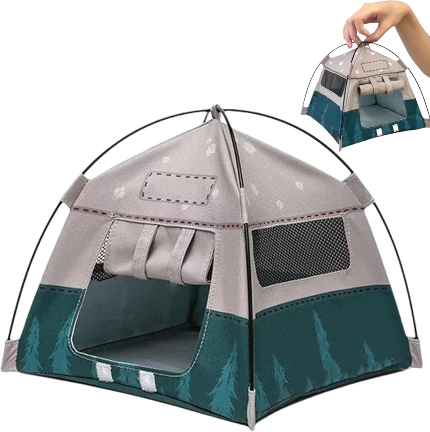 Amazon.com: 1:12 Camping Small Tent Model, Tiny Cute Tent Doll House ...